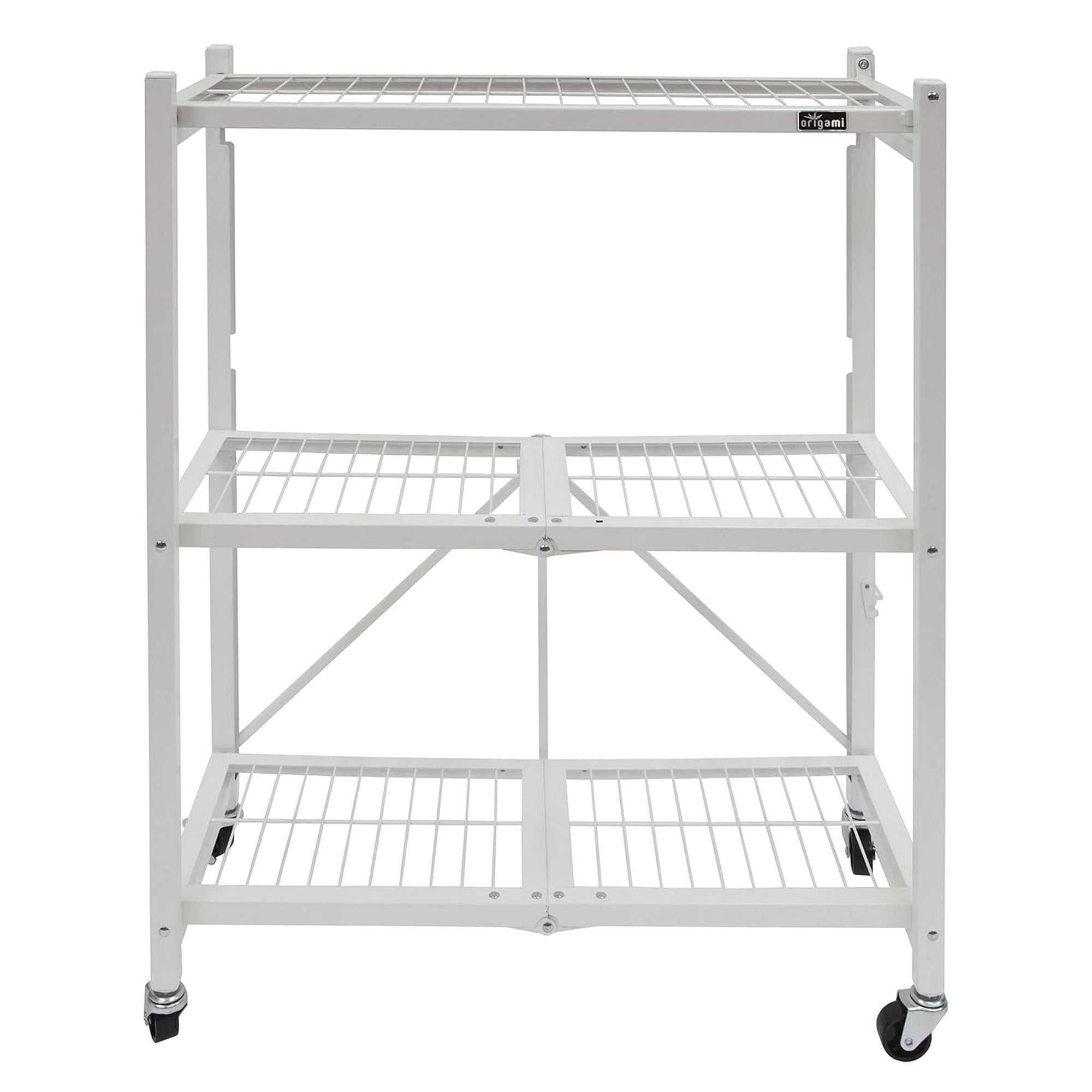 Origami R3 3 Tier Heavy Duty Foldable Garage Shelving with Wheels ...