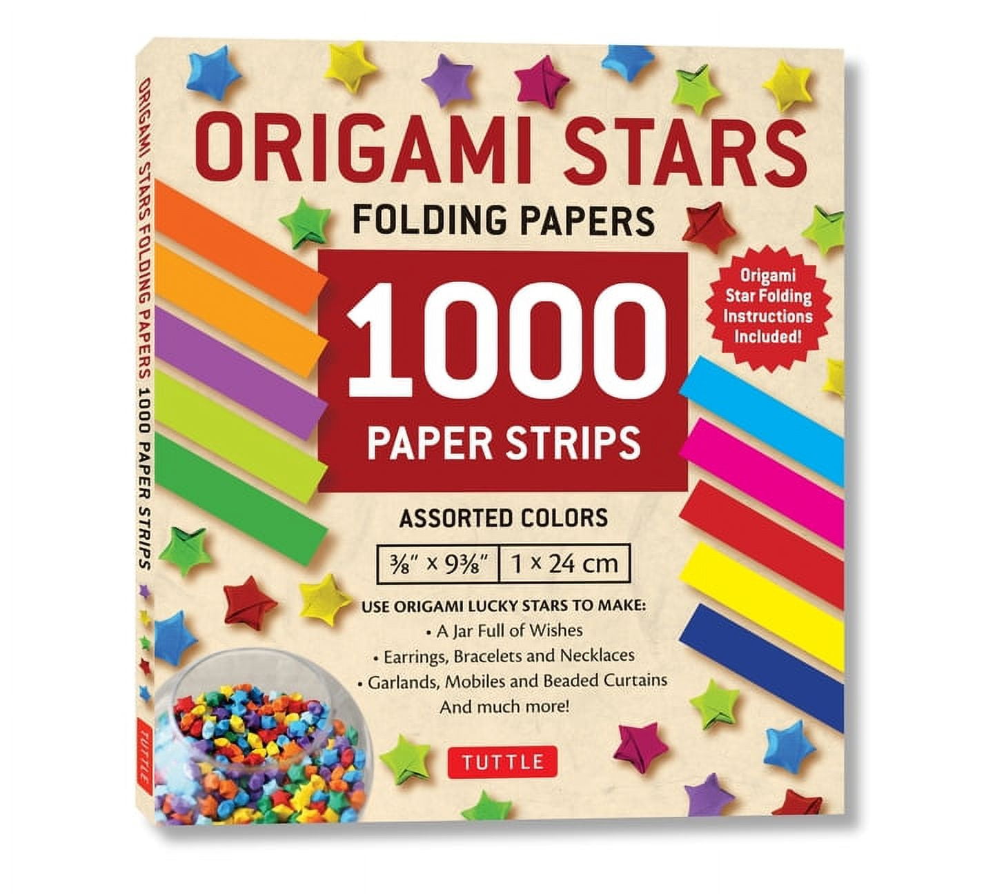 Origami Stars Papers 1,000 Paper Strips in Assorted Colors: 10 Colors ...