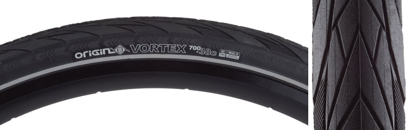 Origin-8 Vortex Tire Or8 Vortex 700x38 Wire Belt Bk/bk/ref - Walmart.com