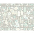 Origin Aqua Scandi Forest Animals Wall Mural - Walmart.com