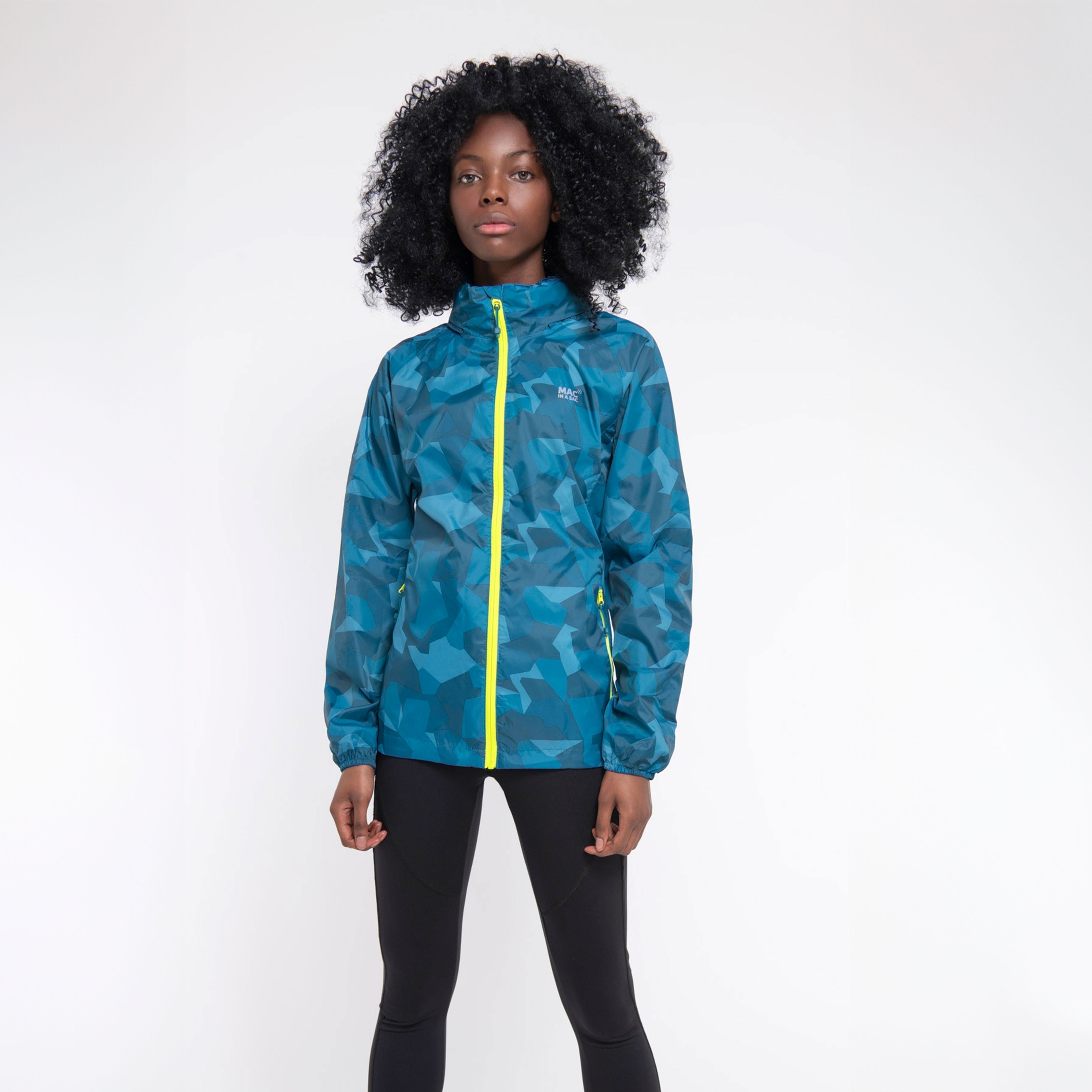 Origin Packable Waterproof Jacket - Teal Camo - XS - Walmart.com