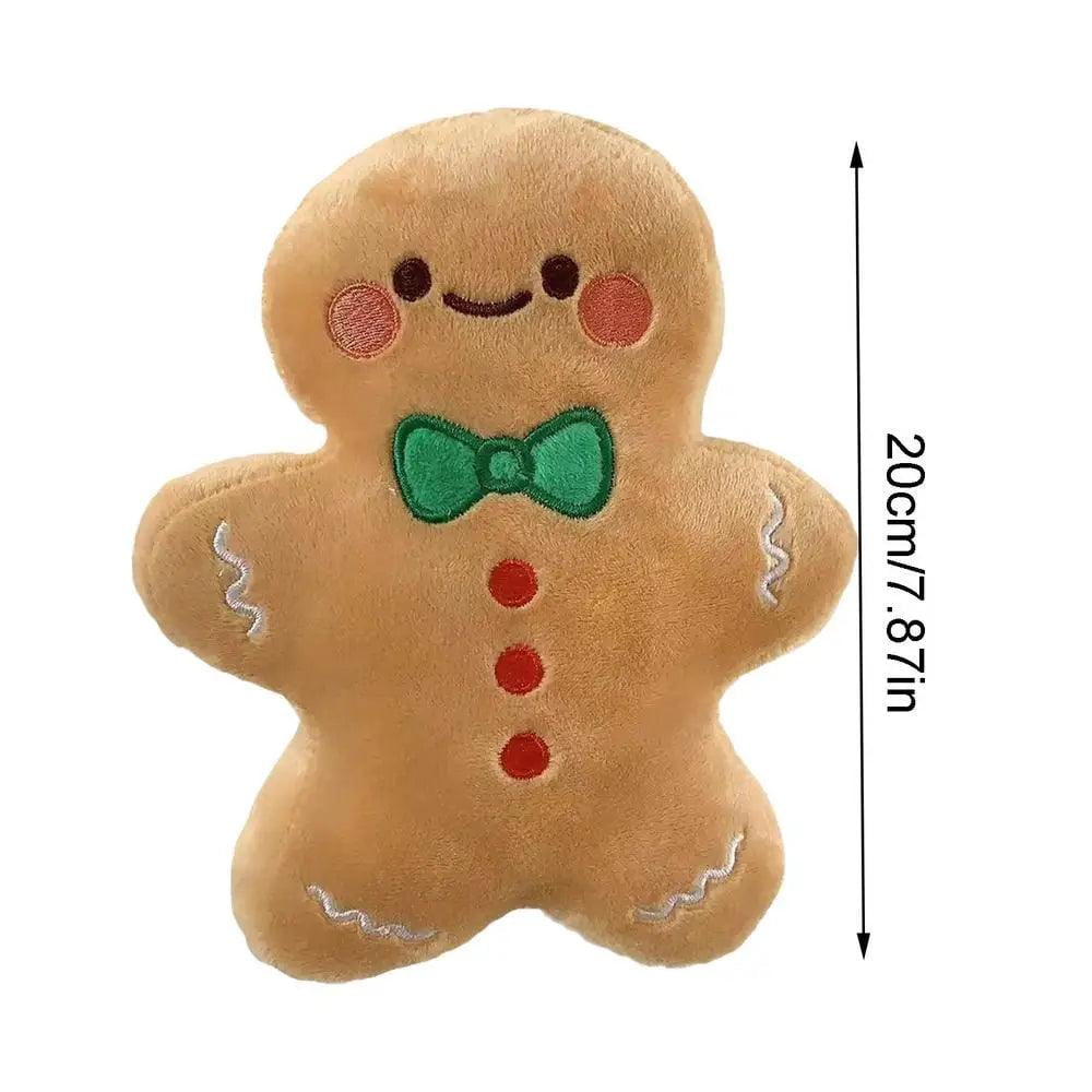 Gingerbread Man Plush Toy - Soft Stuffed Cookie Doll for Decor ...