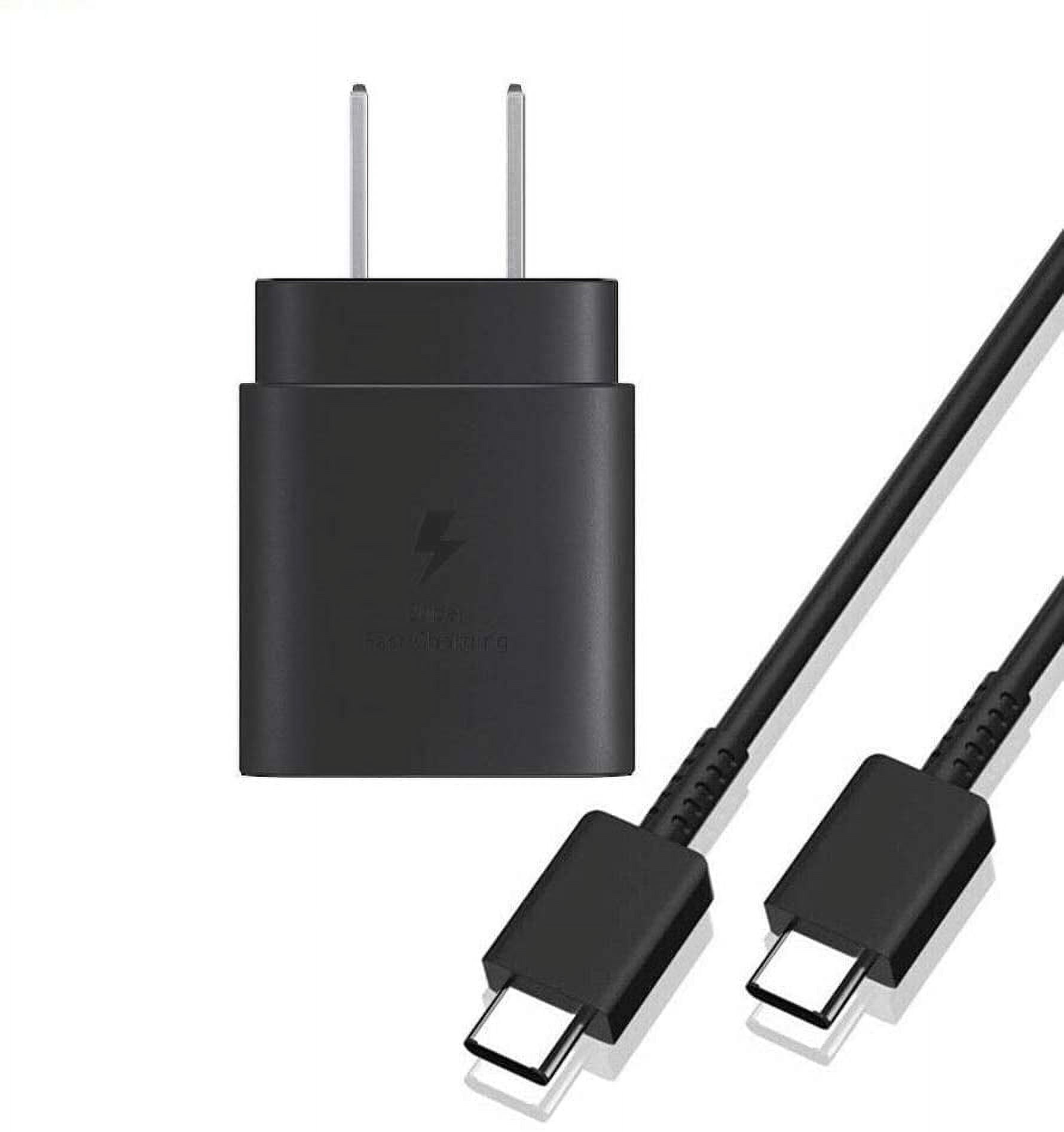 Samsung 25W PD Super Fast Phone Charger with USB-C Cable, Wall Plug for ...