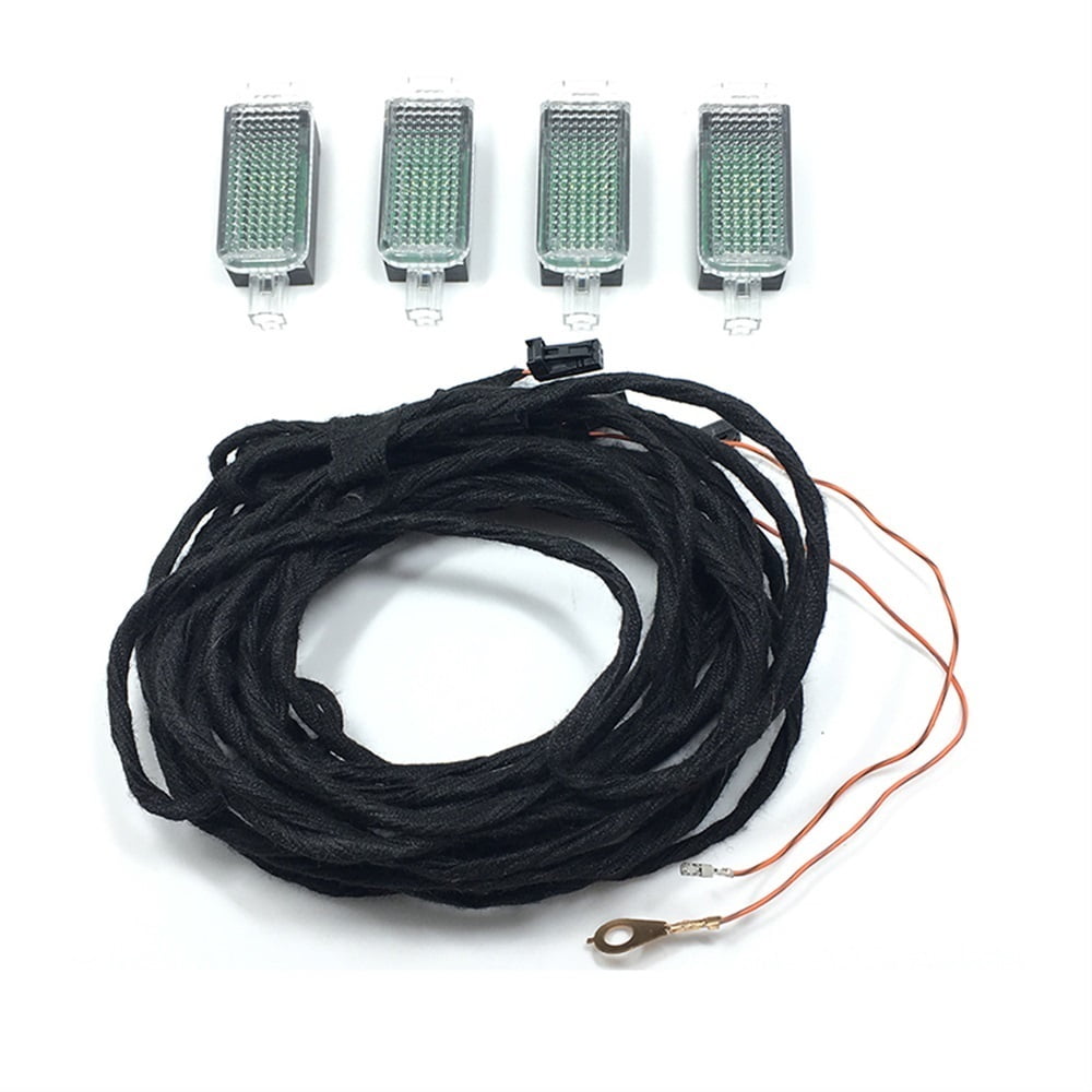 Original 4PCS LED Interior Footwell Lights & Cable Compatible With Golf ...