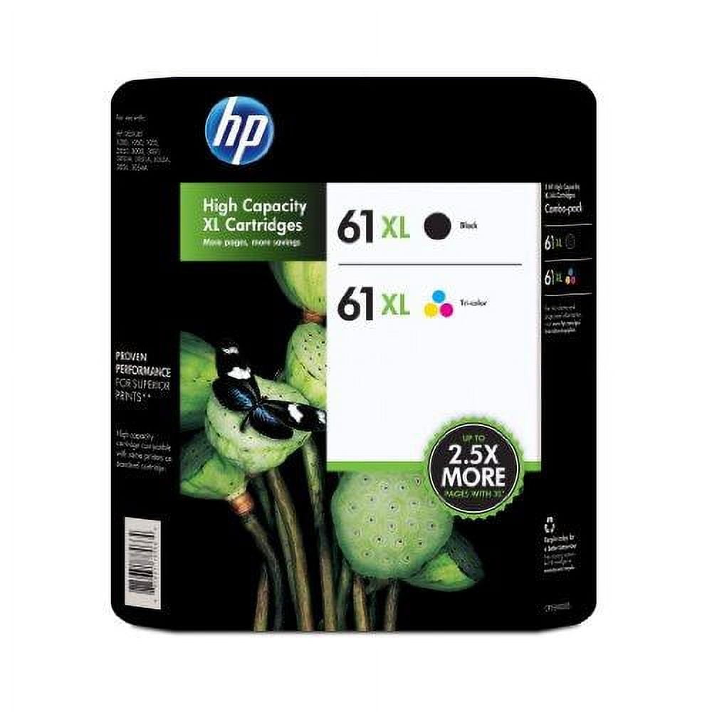 HP High Yield Ink Cartridge, Black and Tri-color, 2 Pack, 430 Pages ...
