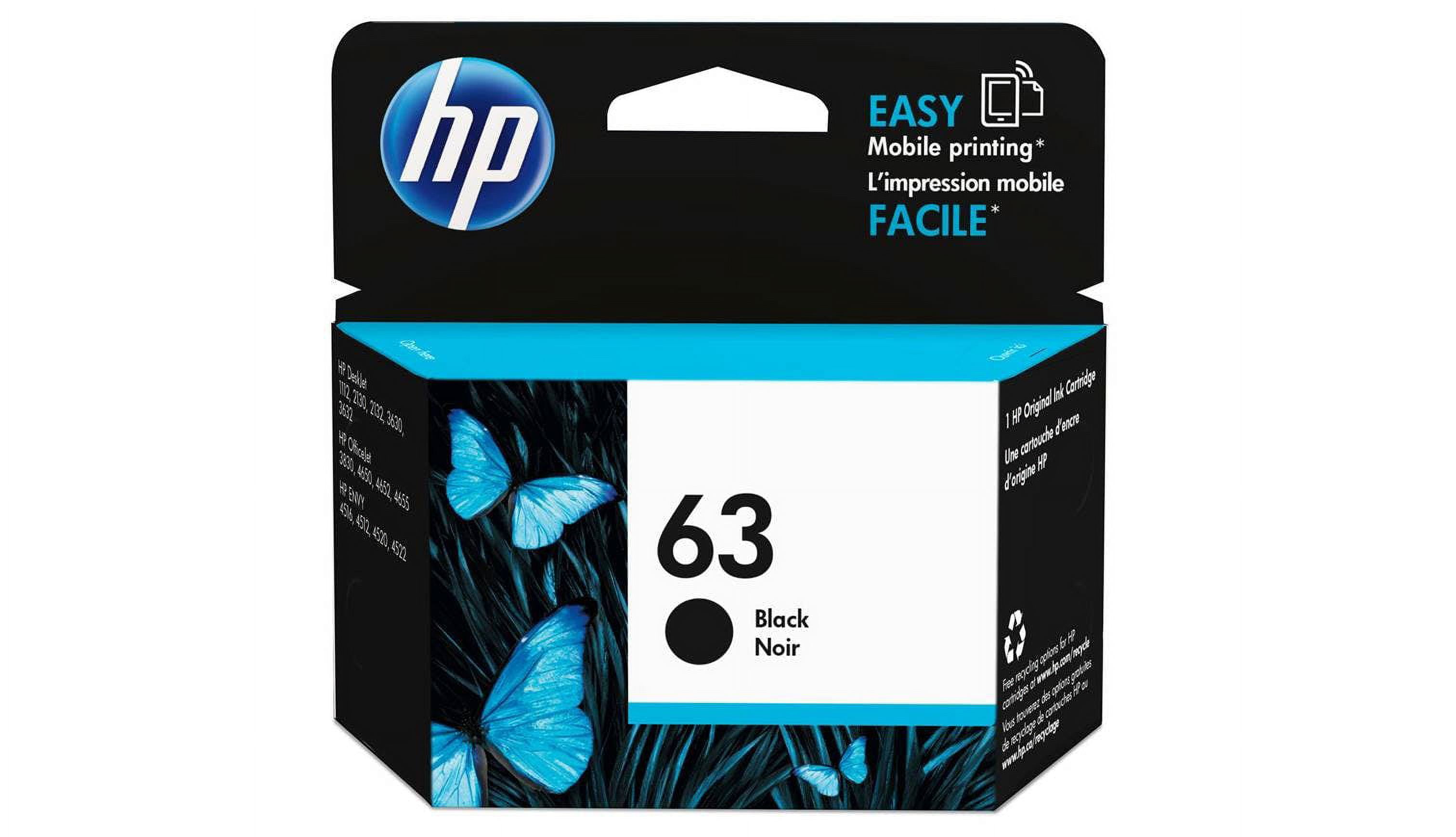 Original 63 Black/Tri-Color Standard Yield Ink Cartridges, 2/Pack ...