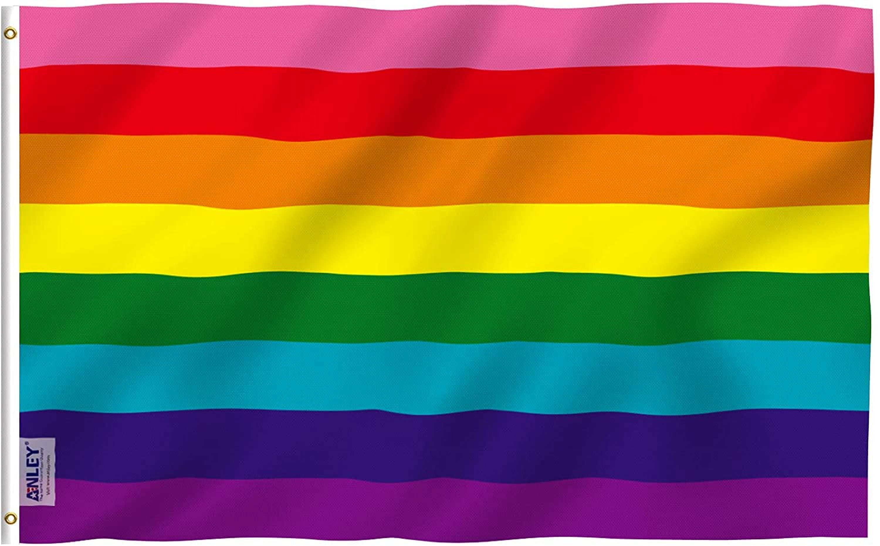 Original 8 Stripe Rainbow Flag - Vivid Color and Fade proof ...