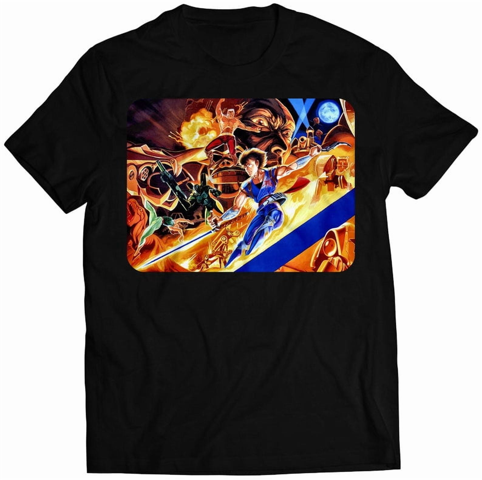 Original 80s Strider Arcade Cover V1 Premium Unisex T-shirt (vectorized ...