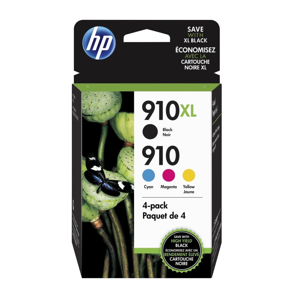 Original 910XL/910 Ink Cartridges (Cyan Magenta Yellow Black) 4-Pack In ...