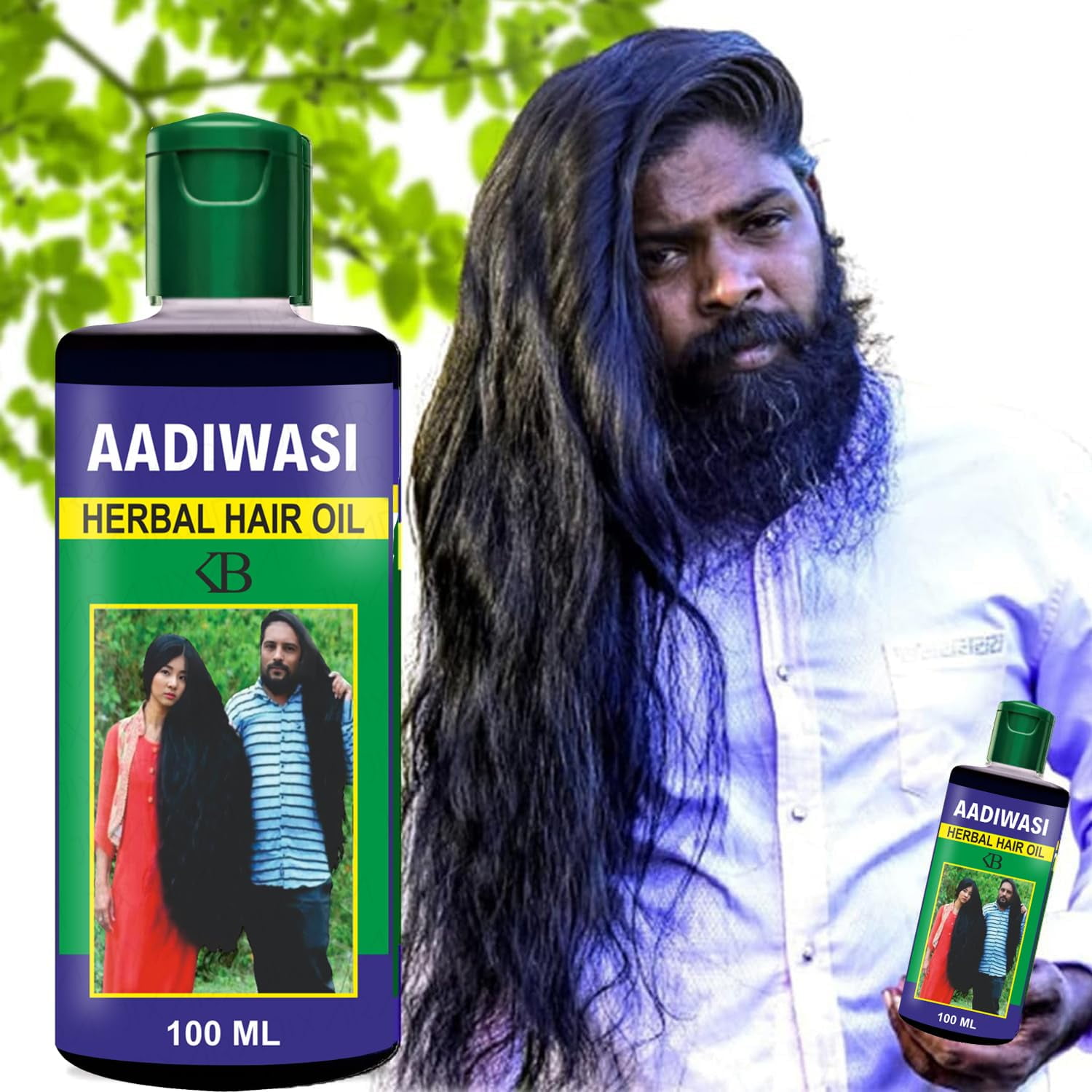 Original Aadiwasi Hair Growth Oil 100 ML Ayurvedic Aadiwasi Herbal Kesh Tel with Natural ...
