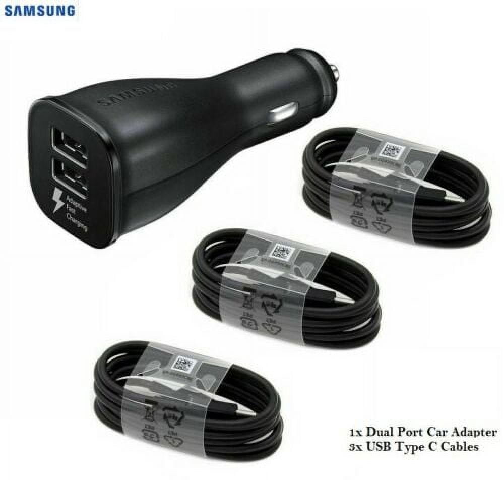 Original Adaptive Fast Charging Dual-Port Car Charger with 3x USB Type ...