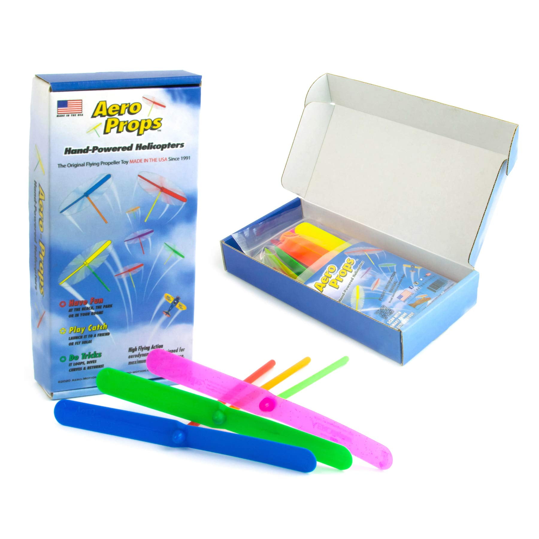 The Original Aero Props - Flying Helicopter Prop Hand Spinner - Plastic ...