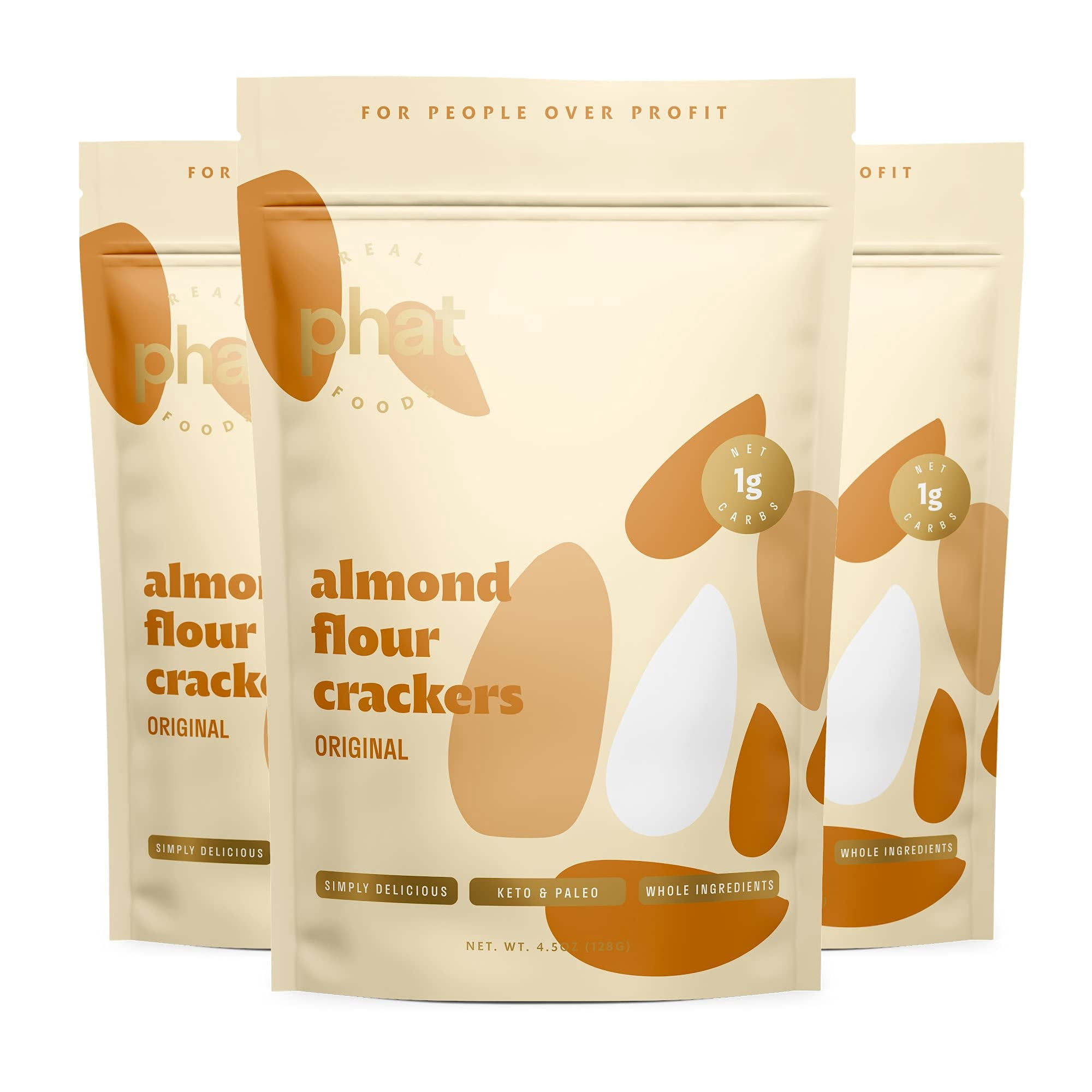 Original Almond Flour Crackers BCF26 by Real Phat Foods - Low Carb ...