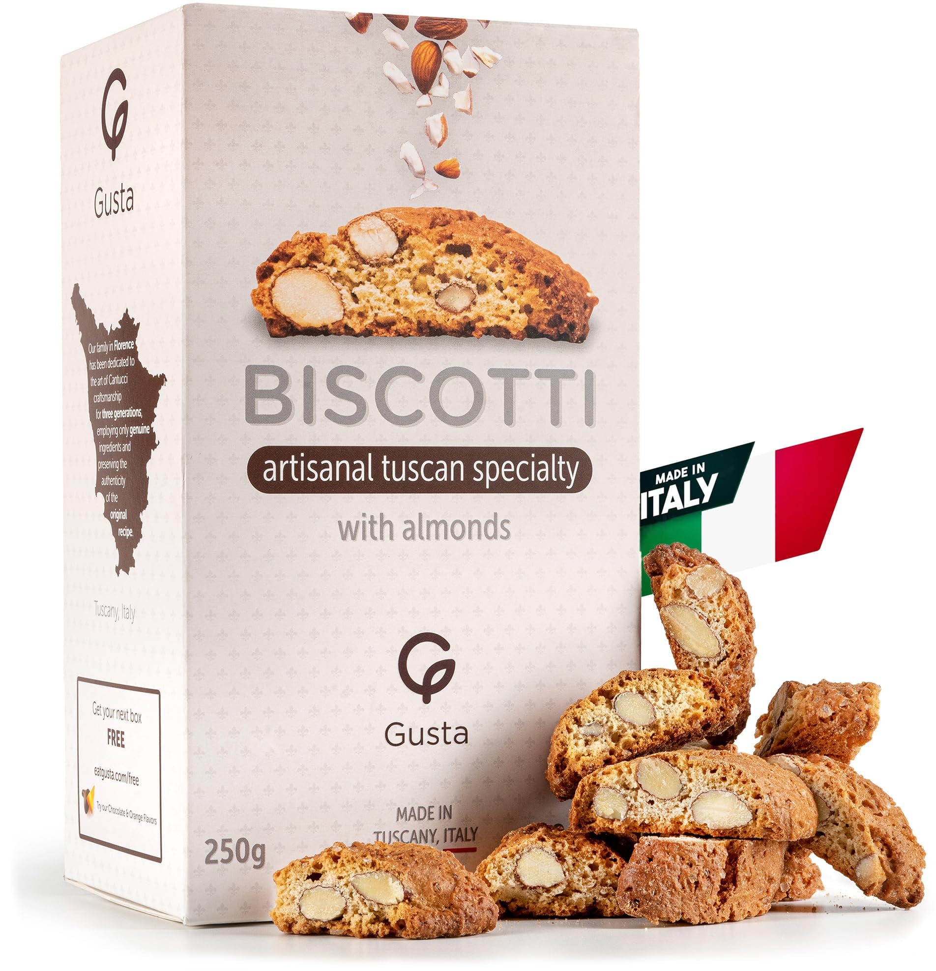 Original Almond Italian Biscotti Cookies - NSD3 Made in Tuscany, Italy ...