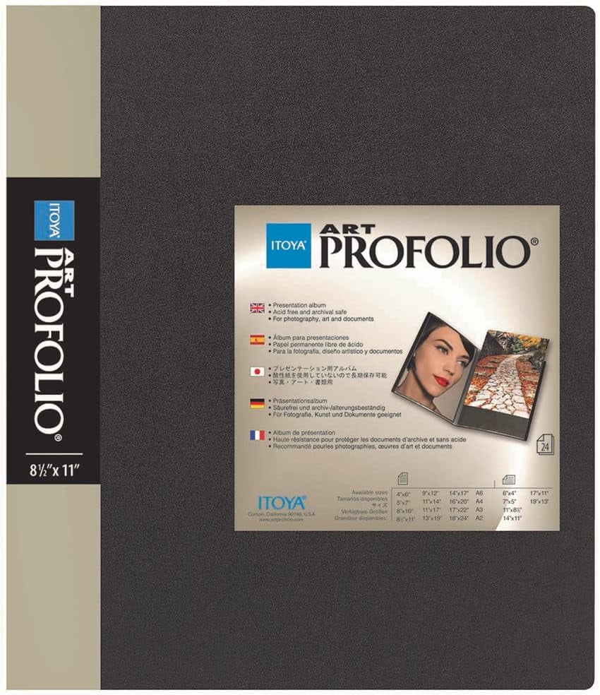 Original Art ProFolio 11x14 Black 48-Page Art Binder with Plastic ...