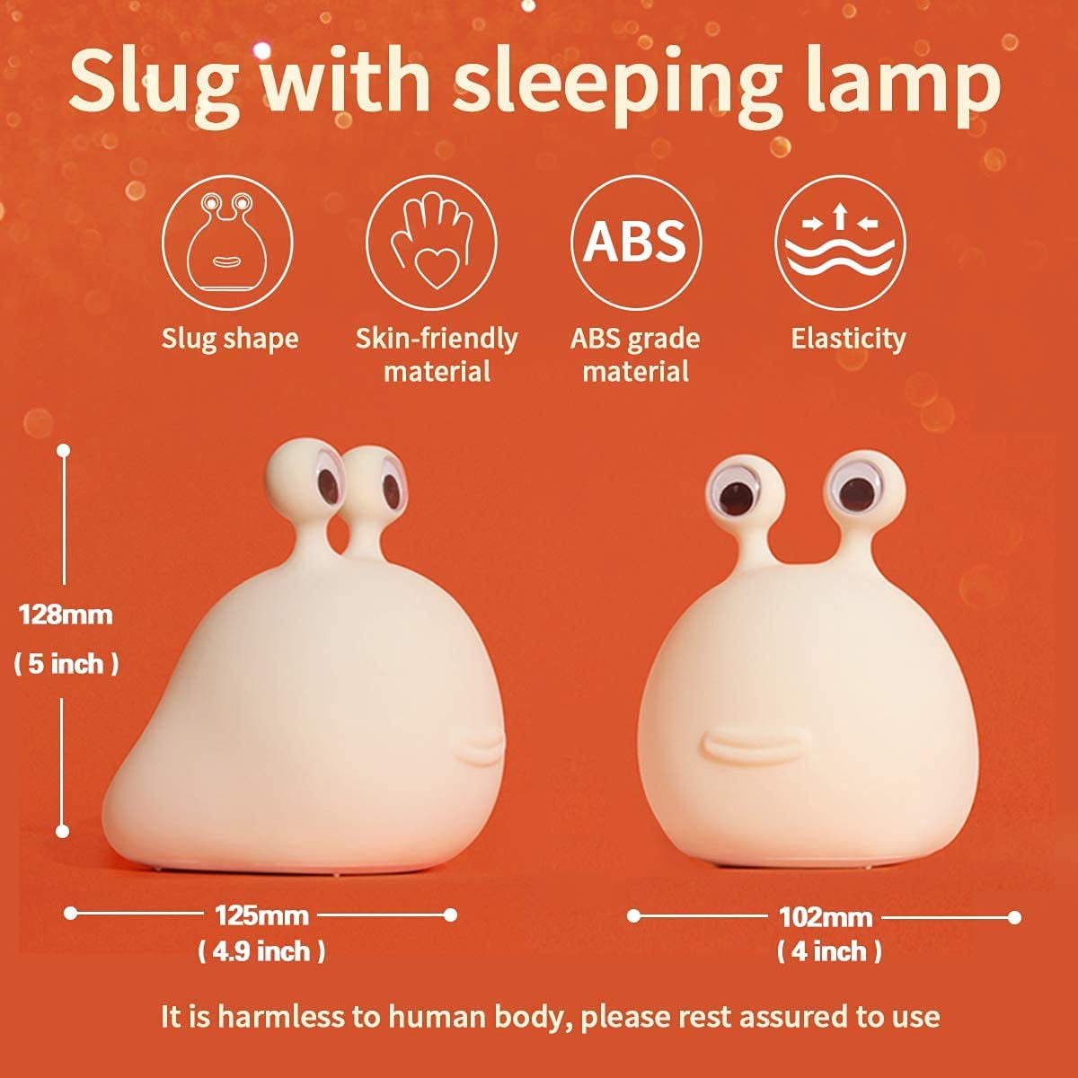 Original Authentic Slug Night Light with Touch Sensor for Bedroom ...