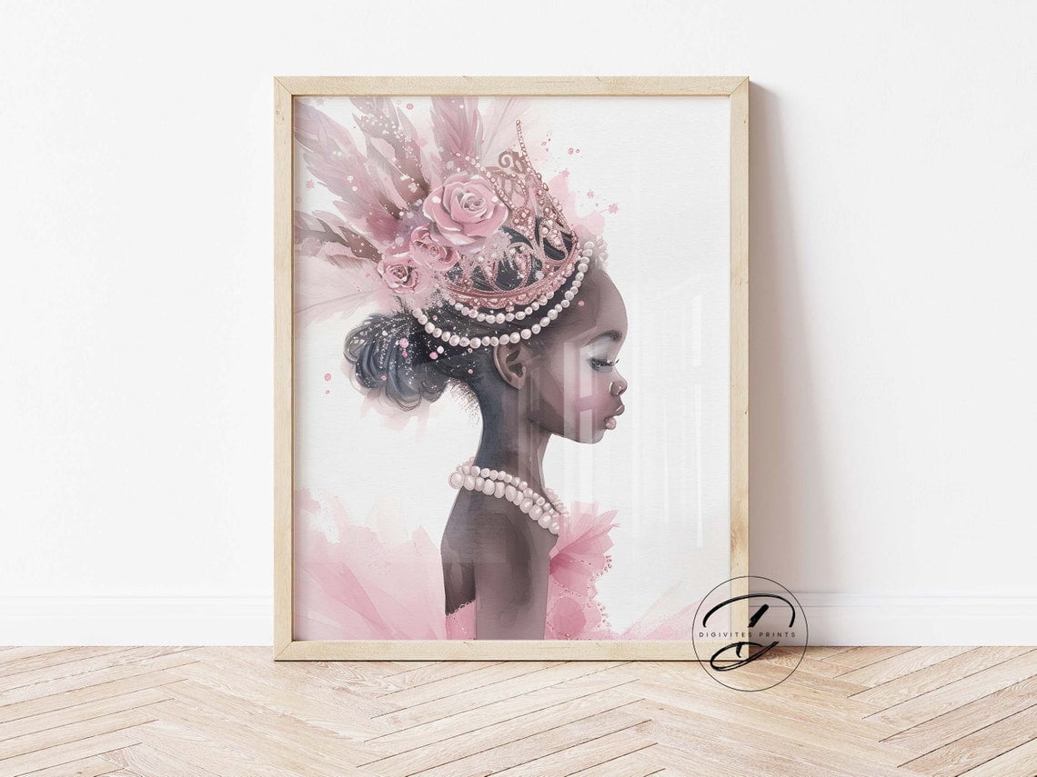 Original Ballet Nursery Art, Ballerina Nursery Decor, Pink Girls Room ...