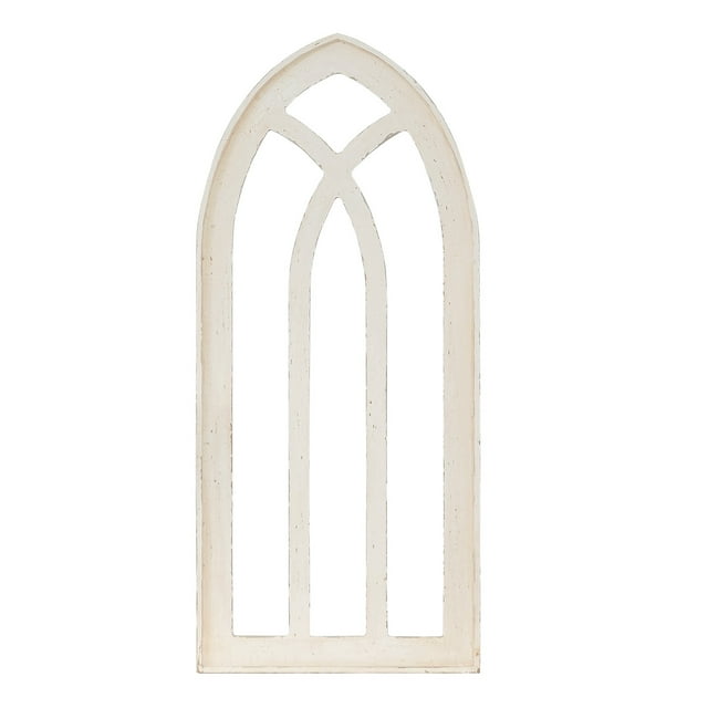Synovana Arched Wooden Window Frame Wall Decor, Rustic Farmhouse Wood ...