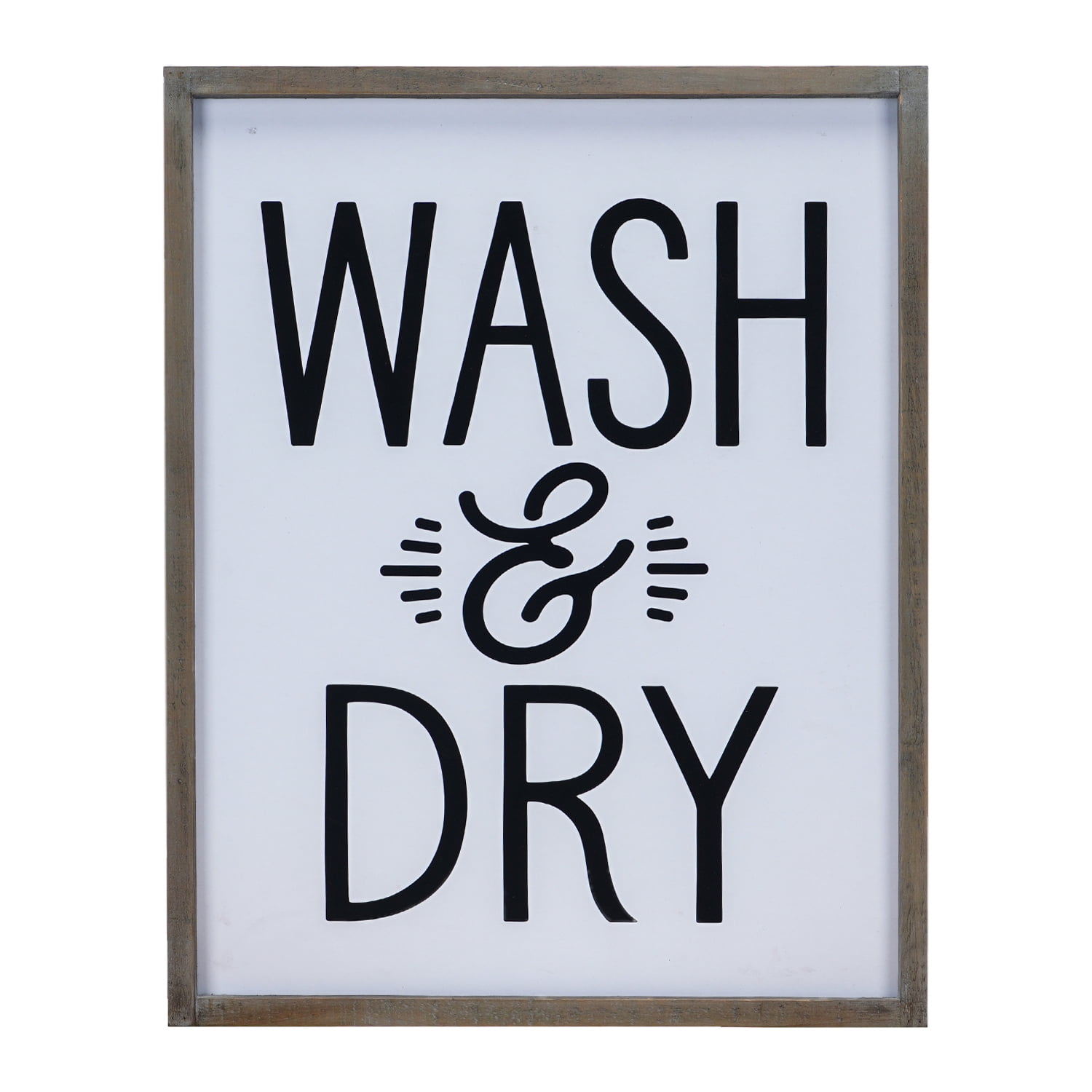 Synovana Laundry Room Wall Art, Farmhouse White Framed Laundry Wall ...