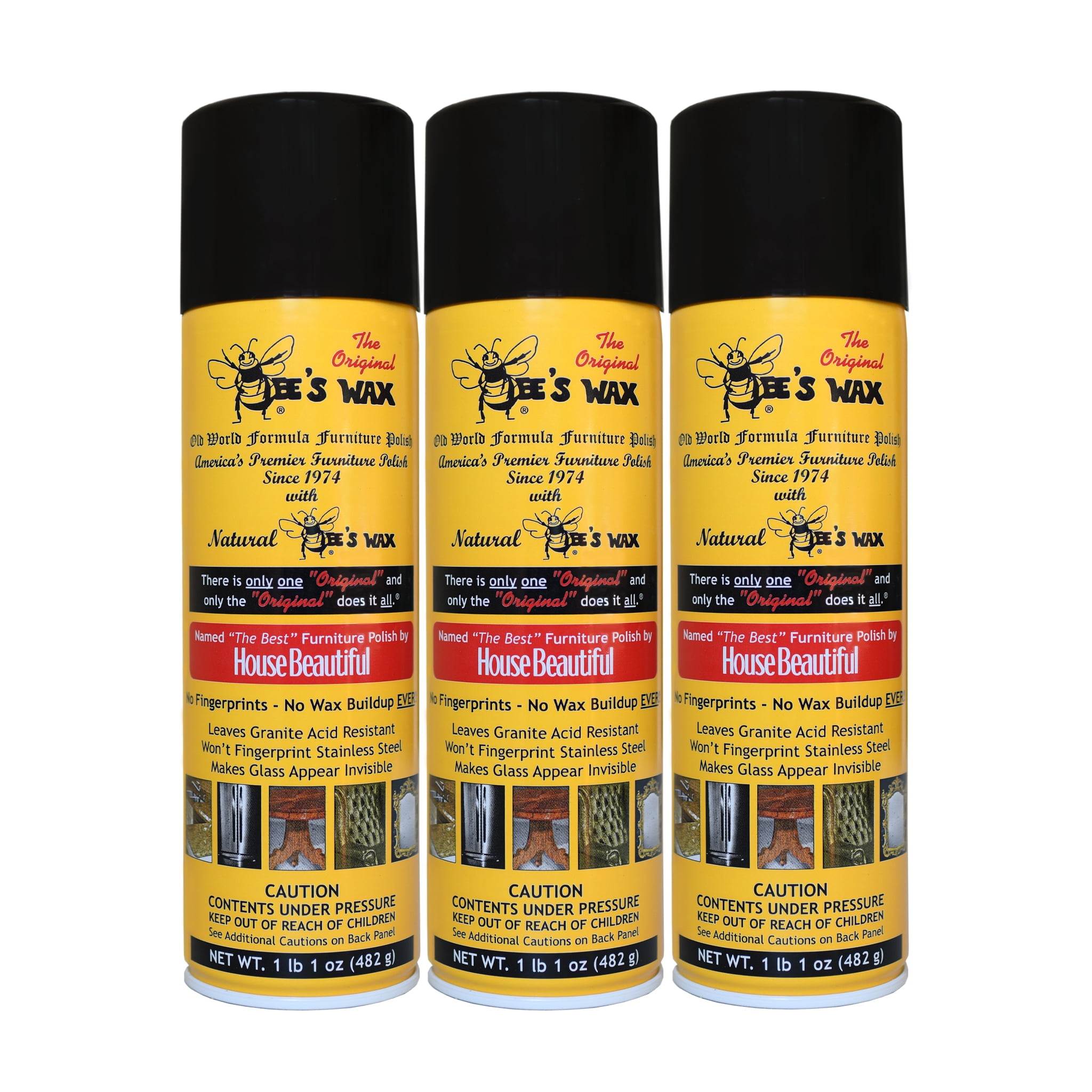 The Original Bee's Wax, Furniture Polish Spray, 17 Ounce, 3 Pack ...