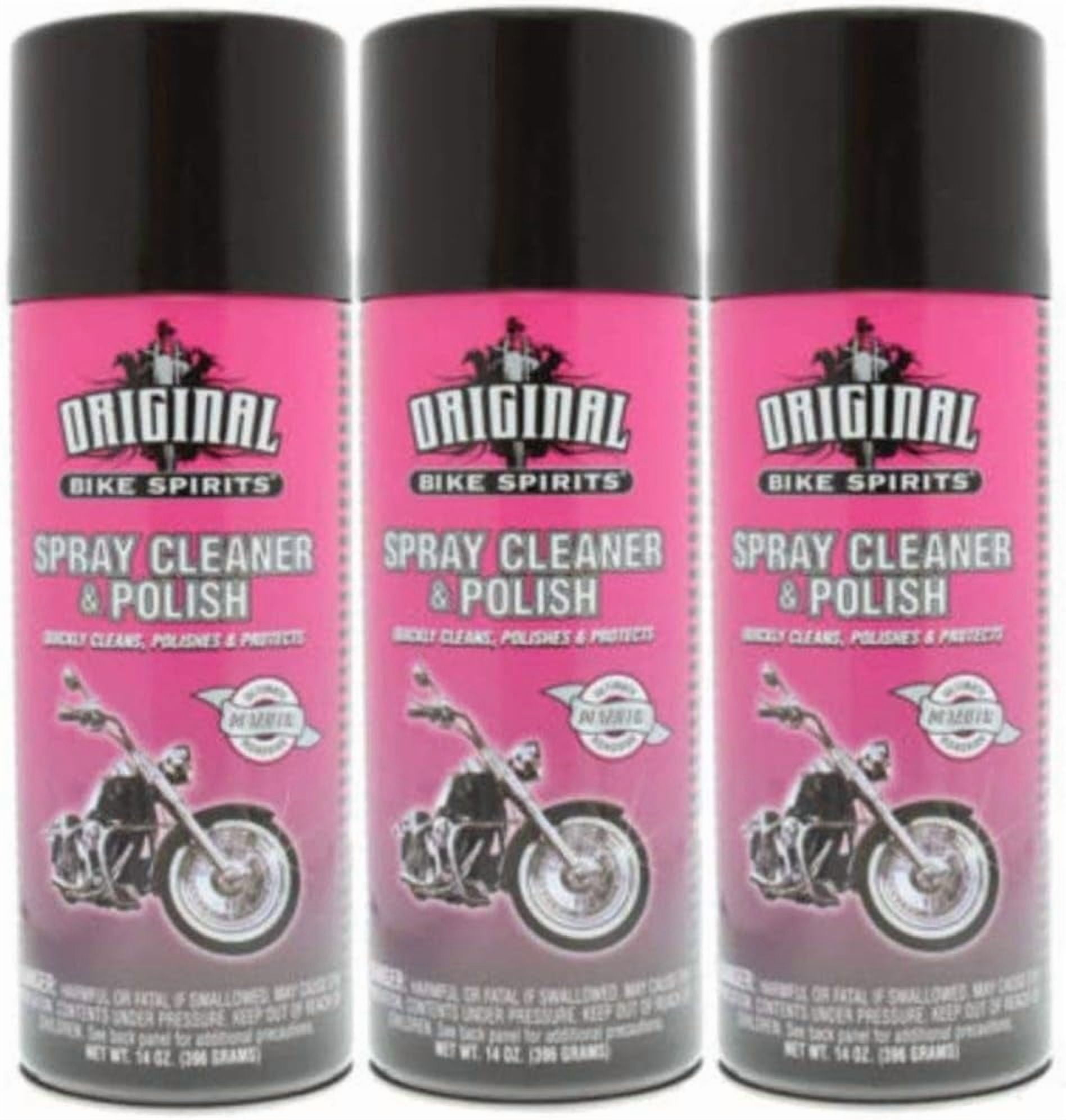 3 PACK Original Bike Spirits Spray Cleaner Polish Protector 14oz ...