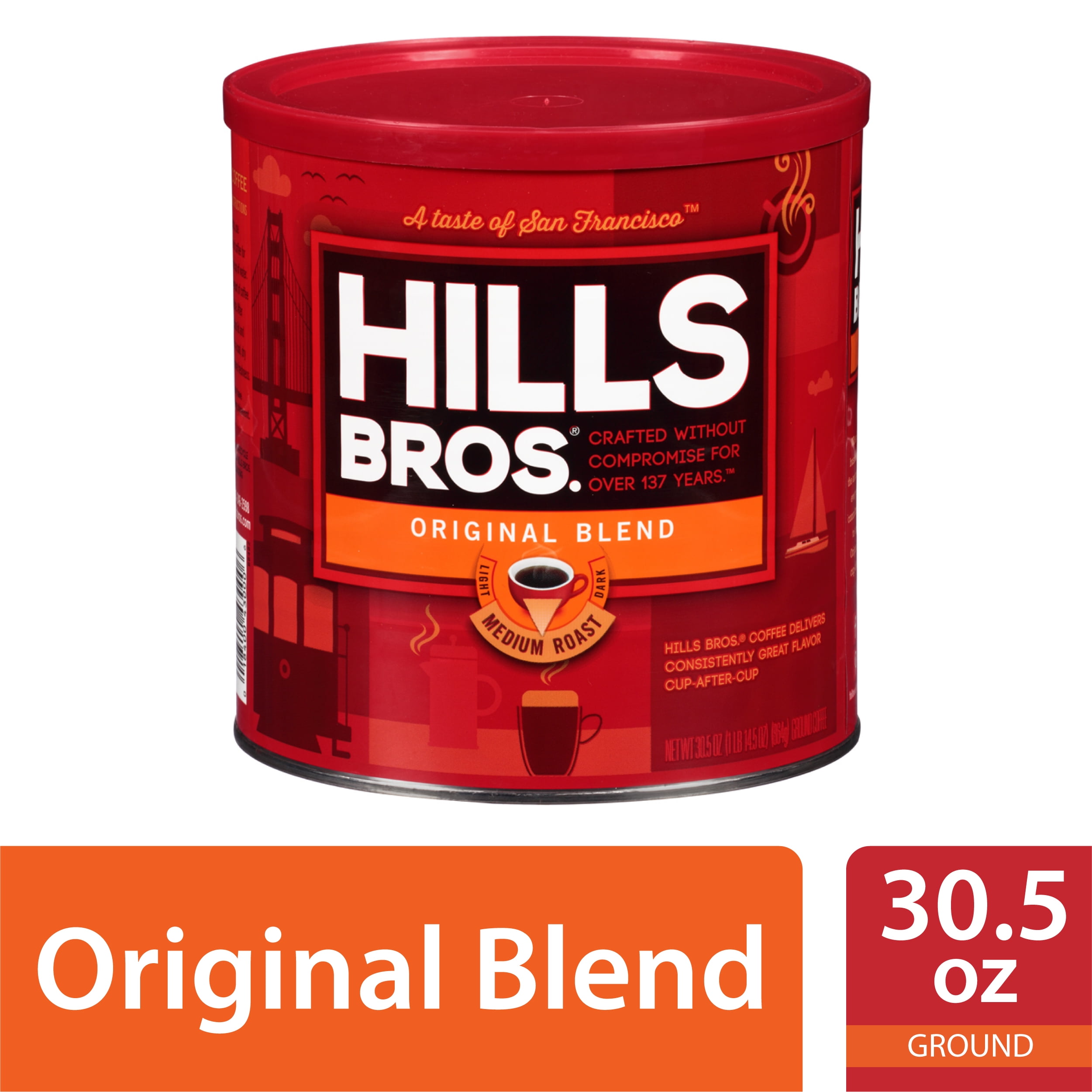Original Blend Coffee, 30.5 Oz Can | Bundle of 5 - Walmart.com