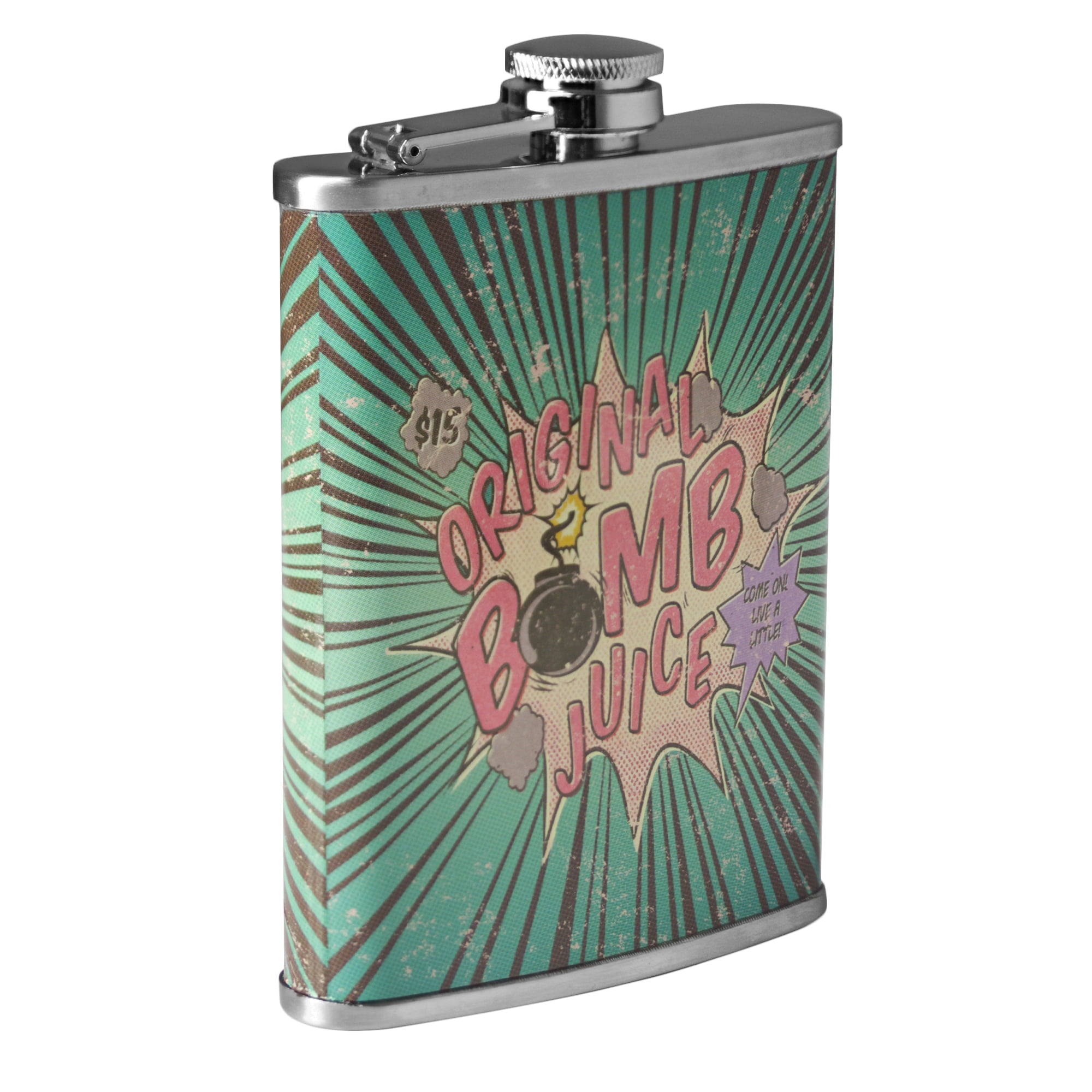 Original Bomb Juice Stainless Steel 8 oz Liquor Flask - Walmart.com