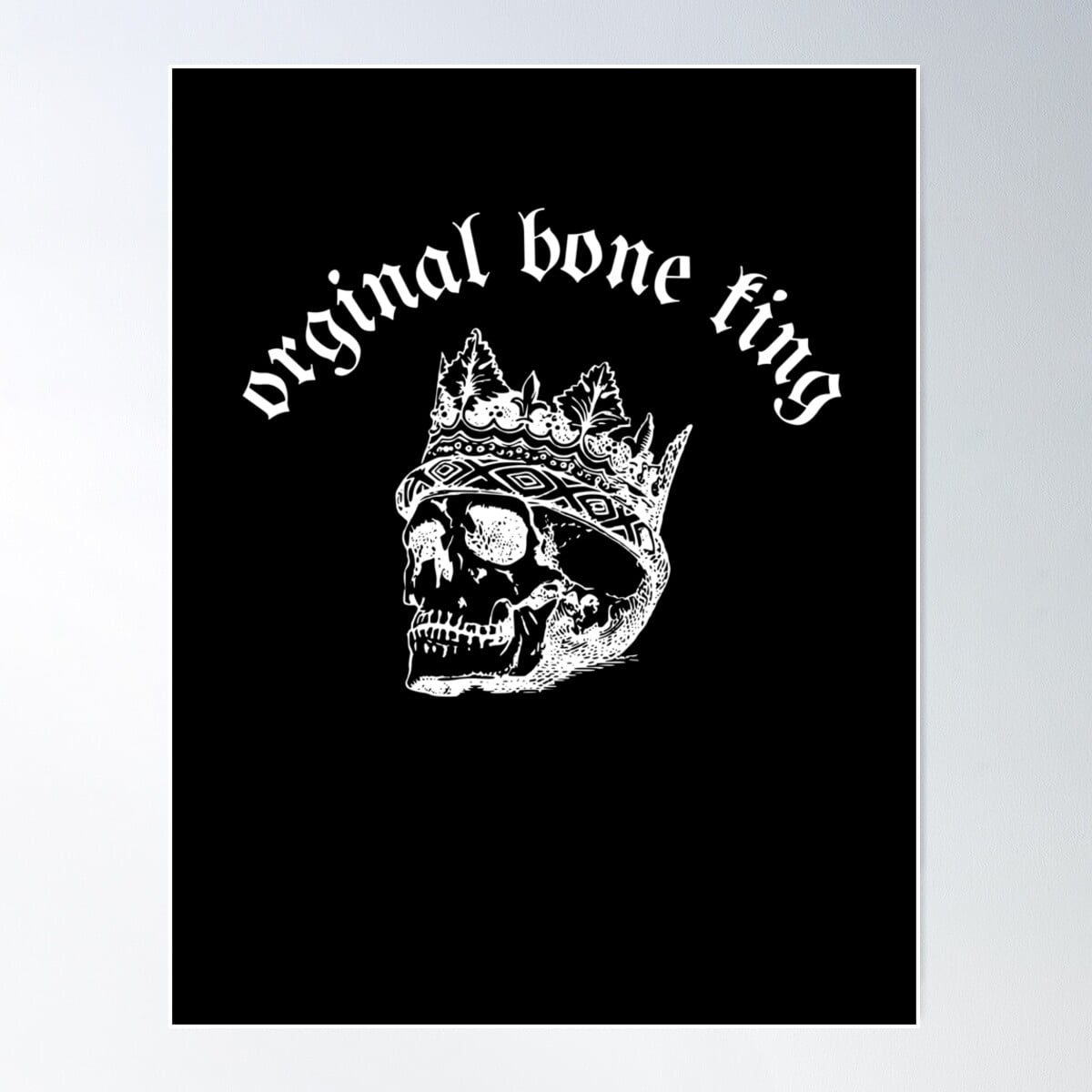 Original Bone Ting - Skull Graphic Design Poster Wall Art, Modern Wall ...