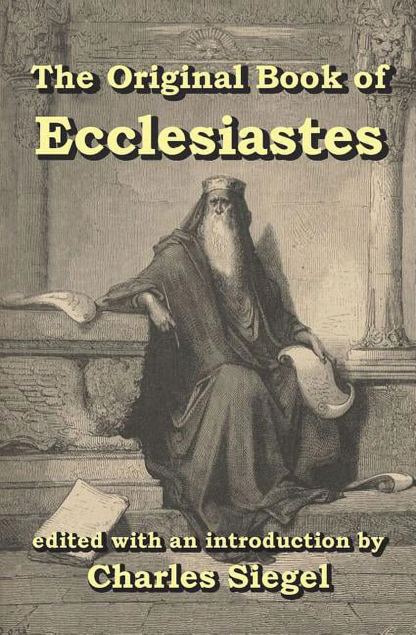 Original Book of Ecclesiastes (Paperback) - Walmart.com