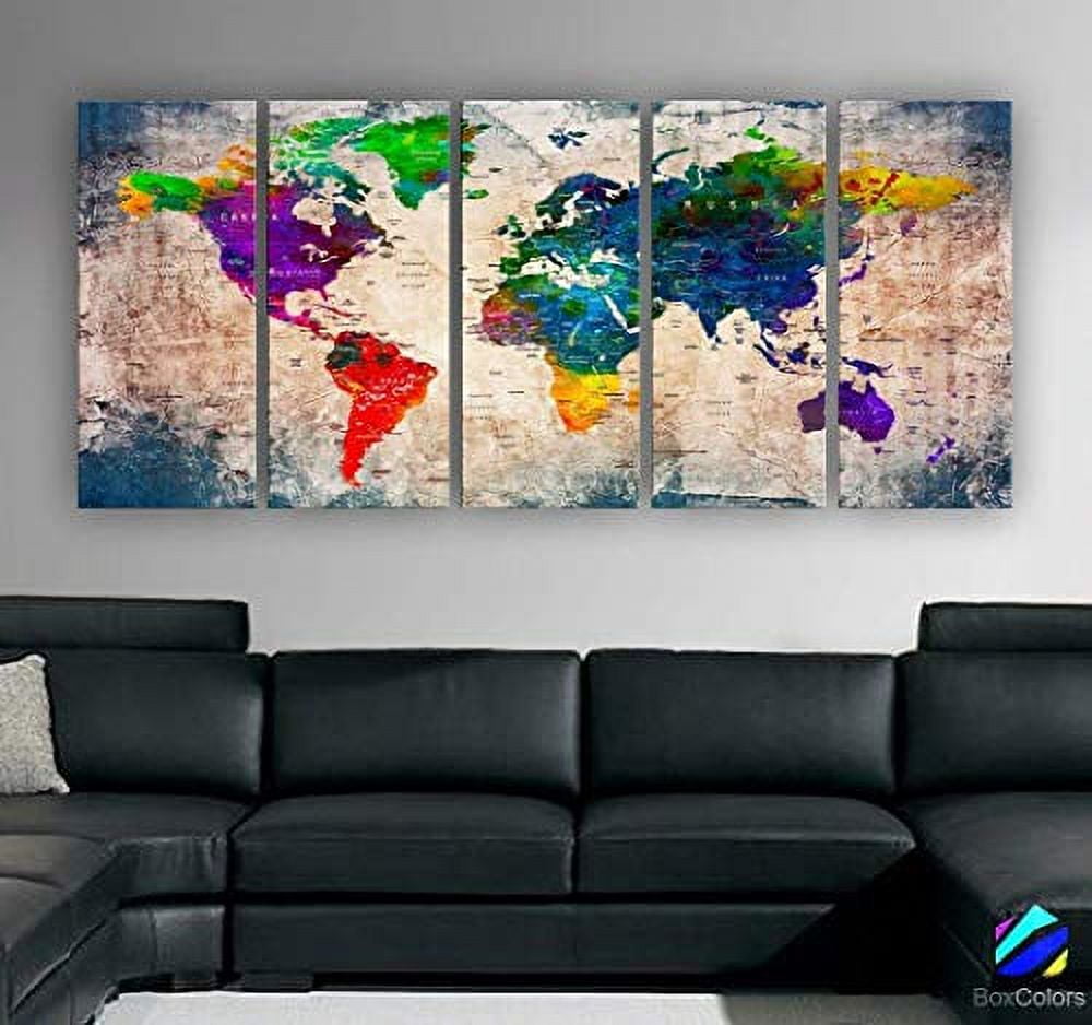 Original by BoxColors Xlarge 30"x 70" 5 Panels 30x14 Ea Art Canvas ...
