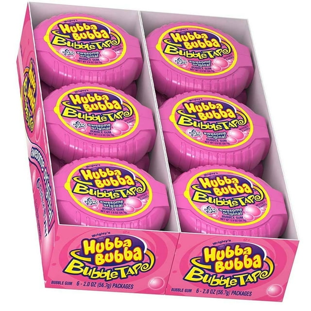Wrigley's Original Bubble Gum, 2 Ounce Chewing Gum, Pack of 12 ...