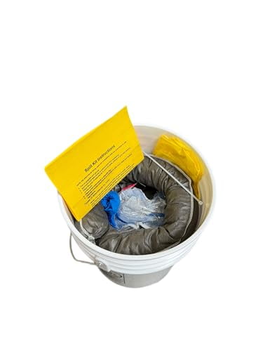 Original Bucket Spill Kit - Universal Absorbents & 5-Gallon White ...