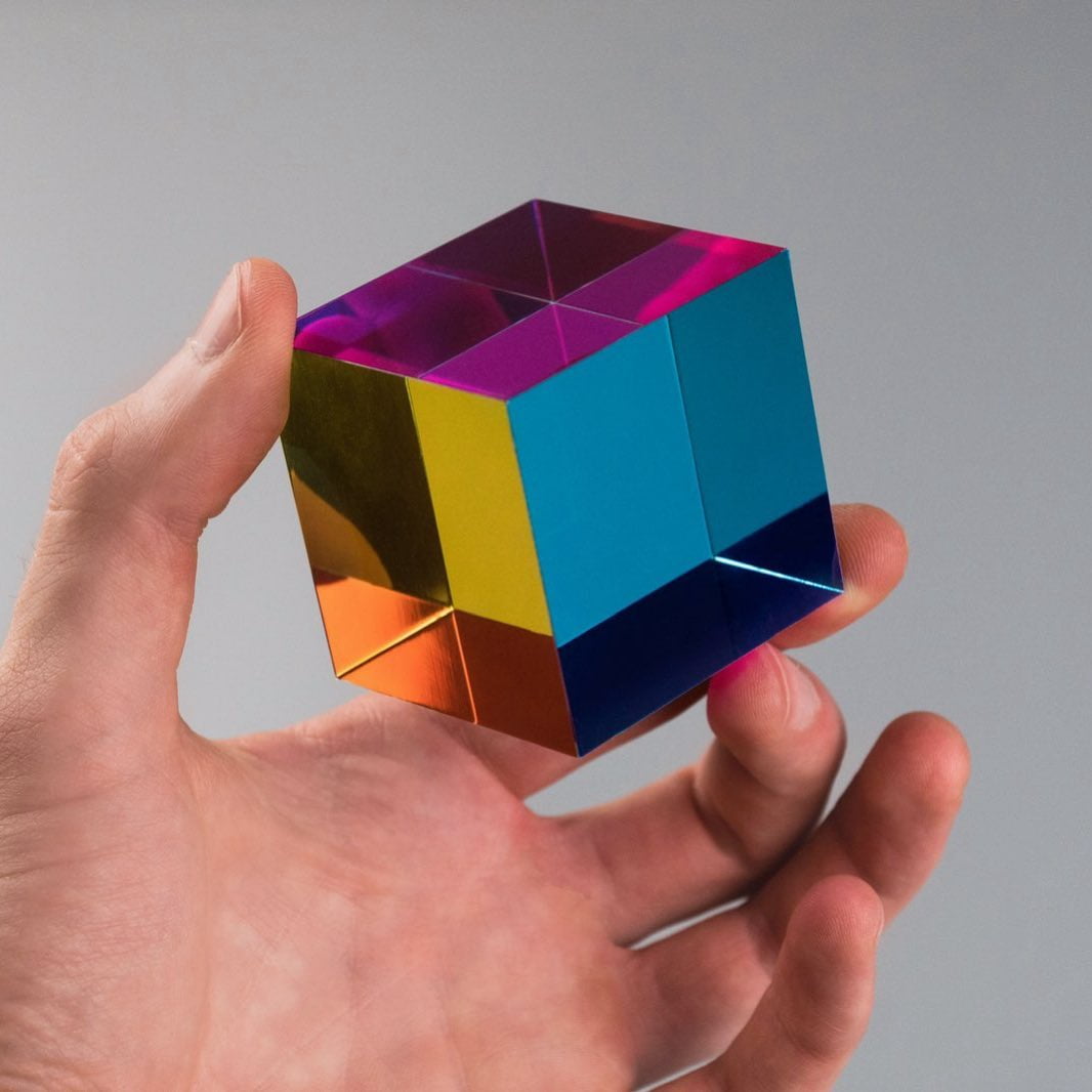 Original CMY Cube® (50mm) - Color Cube - Optical Cube - Cyan, Magenta ...