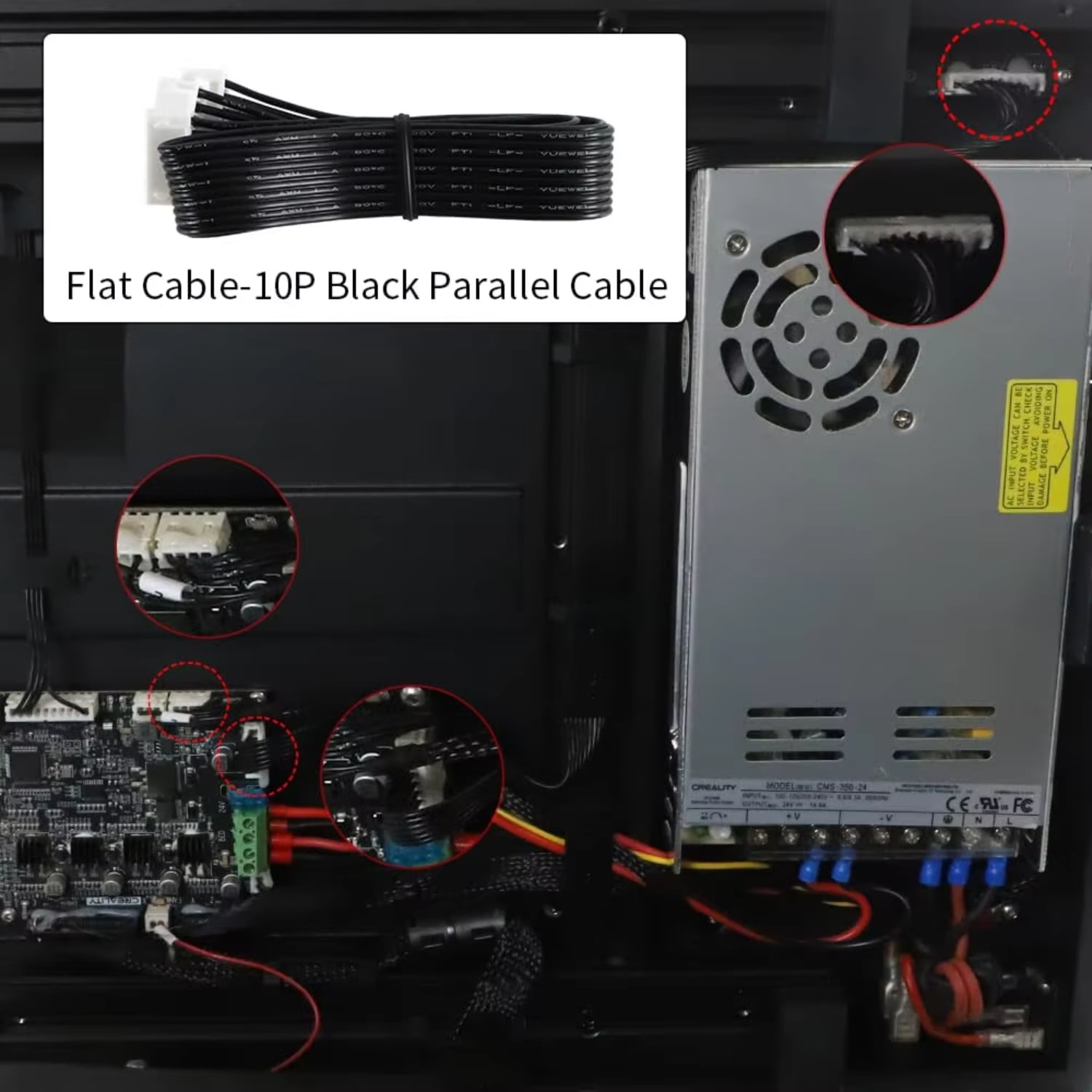 Original Cable Combination Package -3 S1: Premium Flat Cable and Motor Limit Cable - High ...