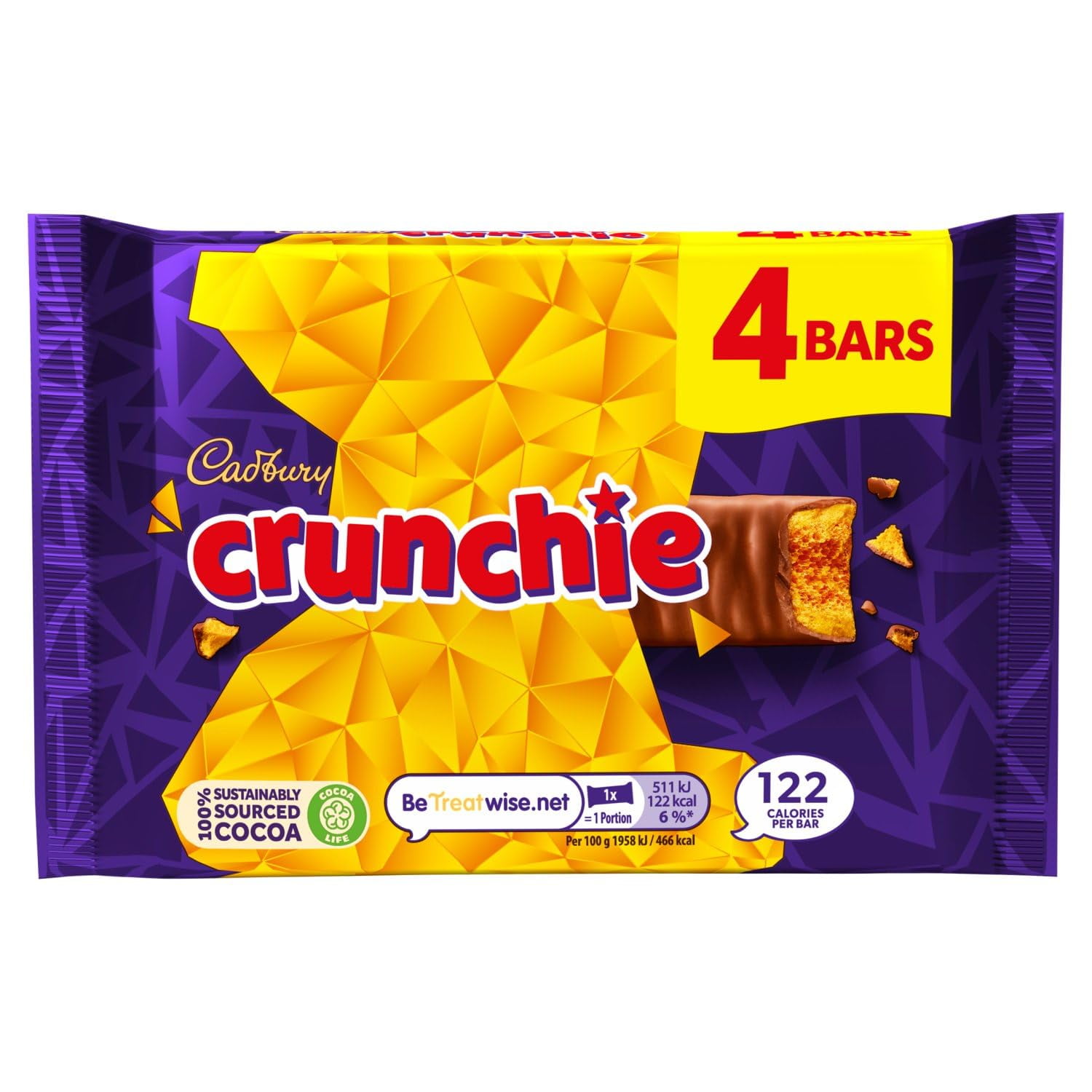 Original Cadbury Crunchie Chocolate IRF13 Bar Pack, Candy Imported From ...