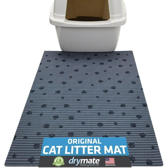 Original Cat Litter Mat, Contains Mess from Box, Protects Floors, Urine ...