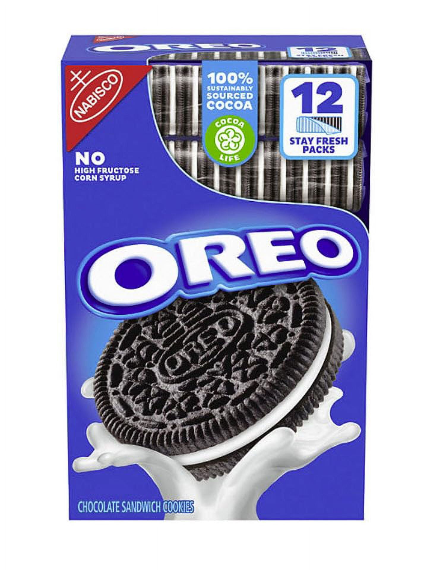 Original Chocolate Sandwich Cookies by Oreo, 12 Packs, 62.76 Ounces ...