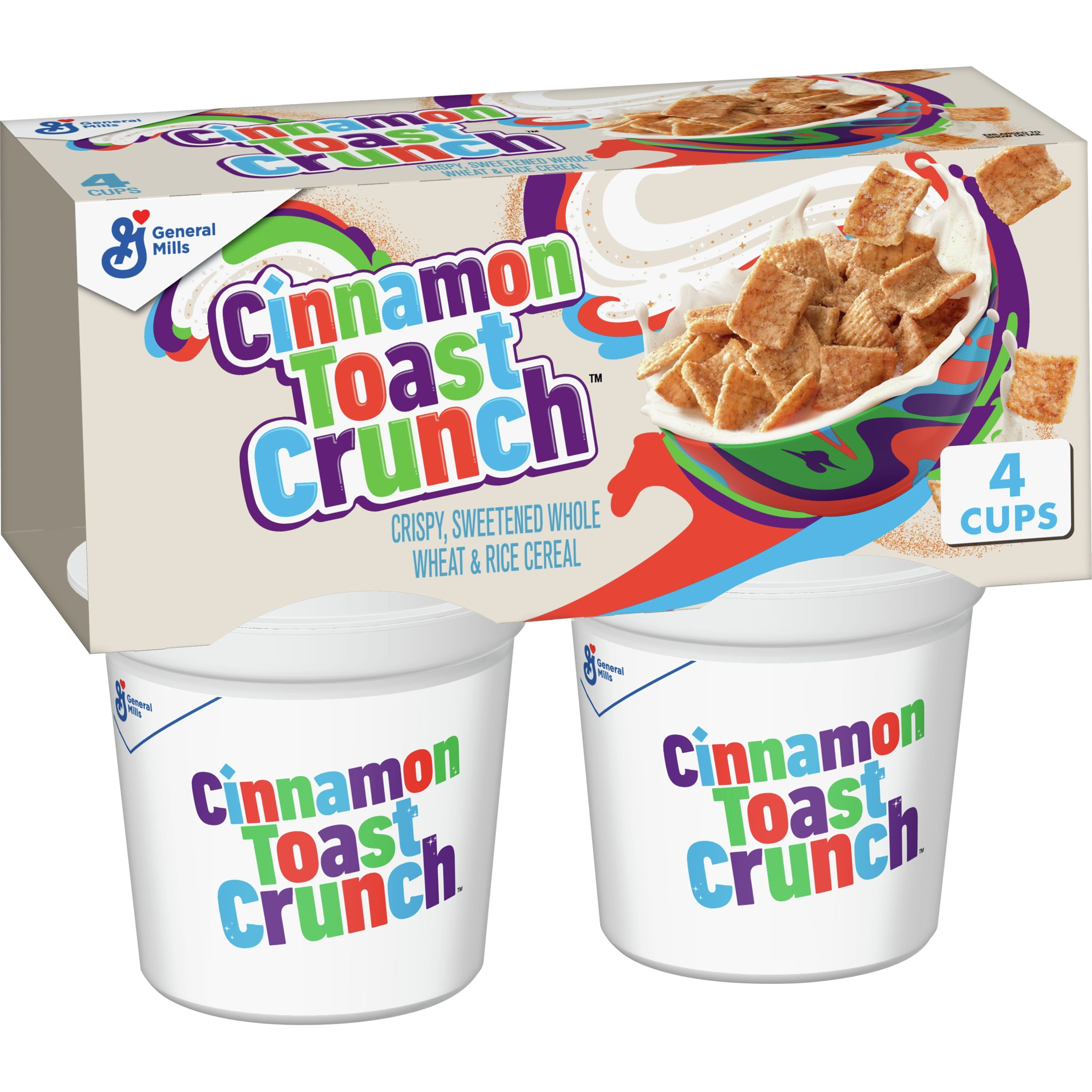 Original Cinnamon Toast Crunch Breakfast Cereal,Â 4 Pack 8 OZ Cereal ...