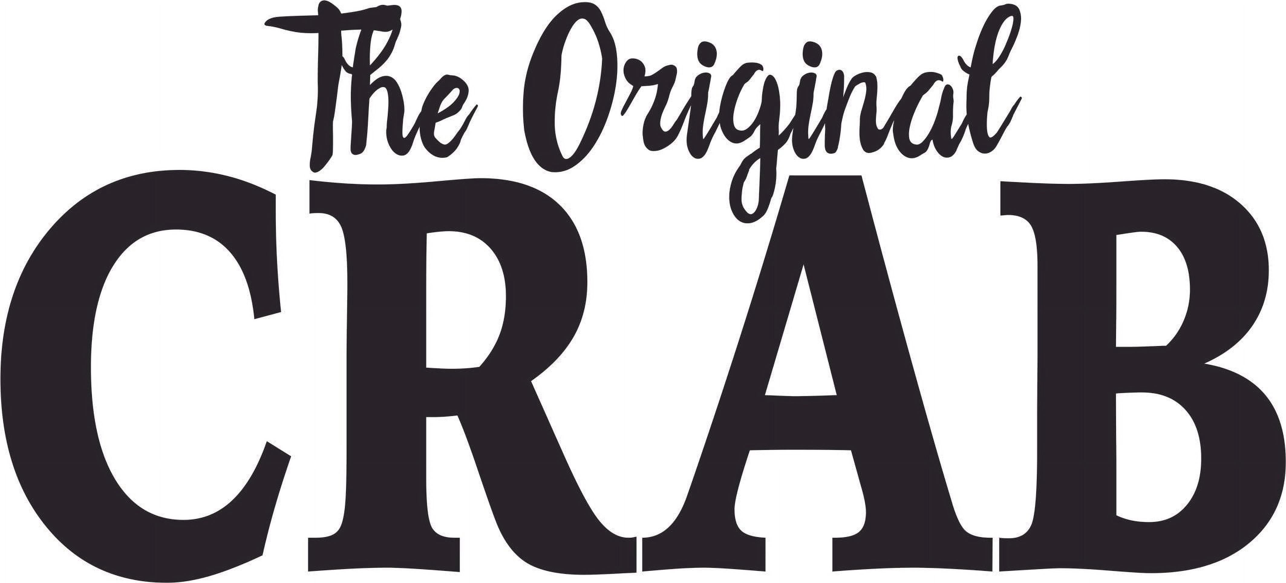 Original Crab Beach Sign Sea Lettering Wall Sticker Art Design Decal ...