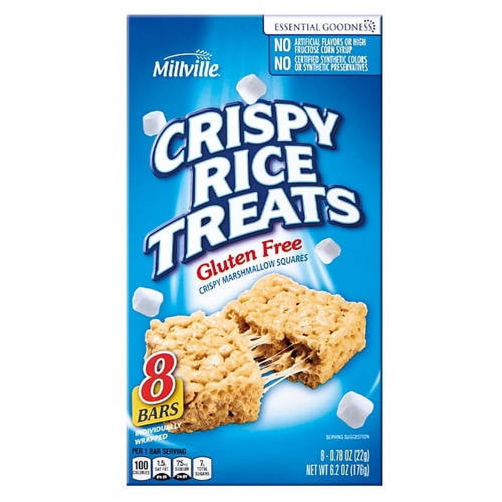 Crispy Rice Treats, 8 Count - Ideal for Office Breakroom Snacks ...
