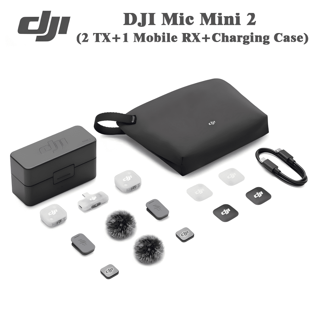 Original DJI Mic Mini 2 (2 TX + 1 Mobile RX + Charging Case) - Walmart.com