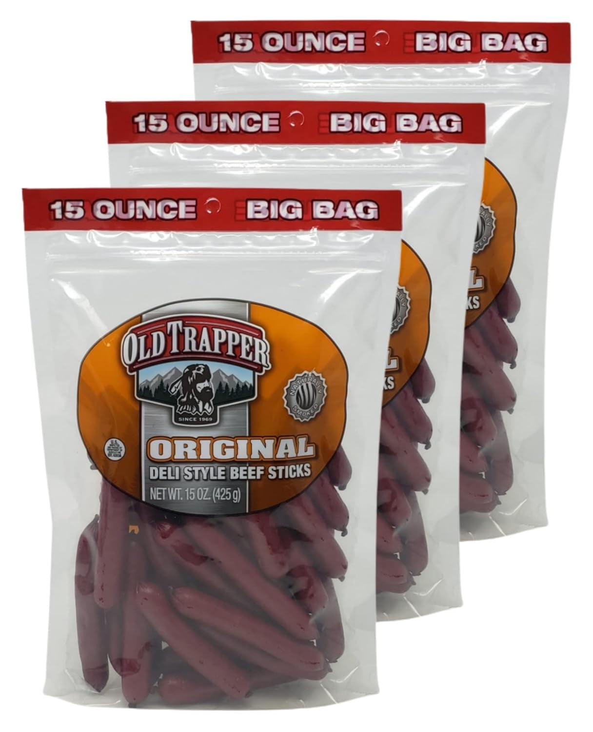 Original Deli Style Sticks - 15 oz Big Bag - Naturally Smoked Sticks ...