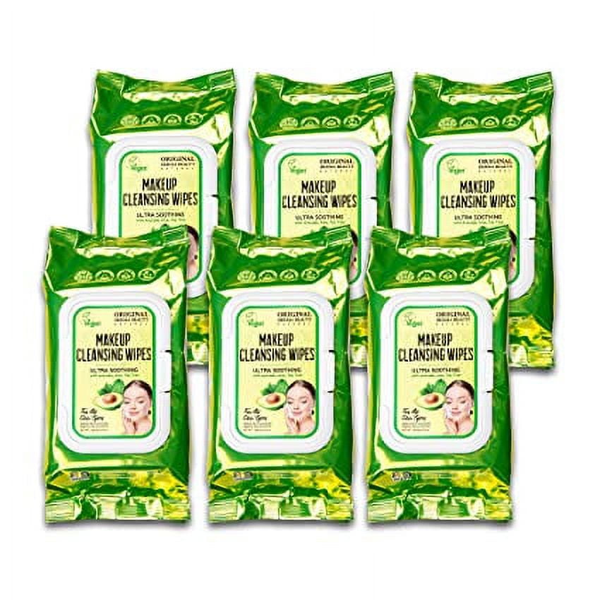 Original Derma Beauty 6PK (480ct) Makeup Remover Wipes Avocado Face ...
