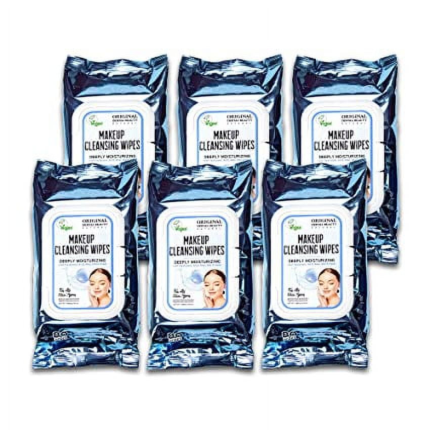 Original Derma Beauty 6PK (480ct) Makeup Remover Wipes Hyaluronic Acid ...