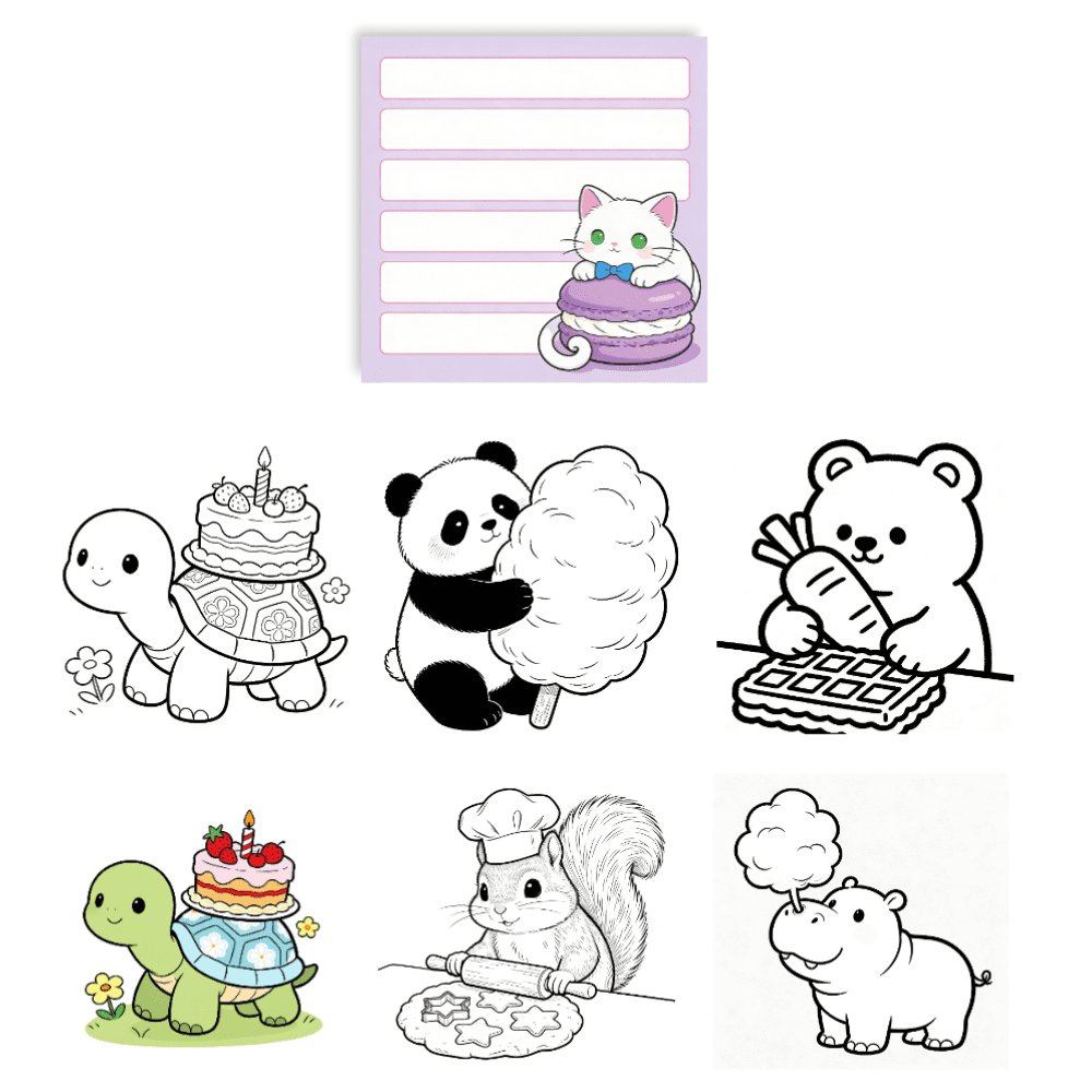 Original Design Double-Sided Sticky Notes (100 Pcs) - 100 Unique ...