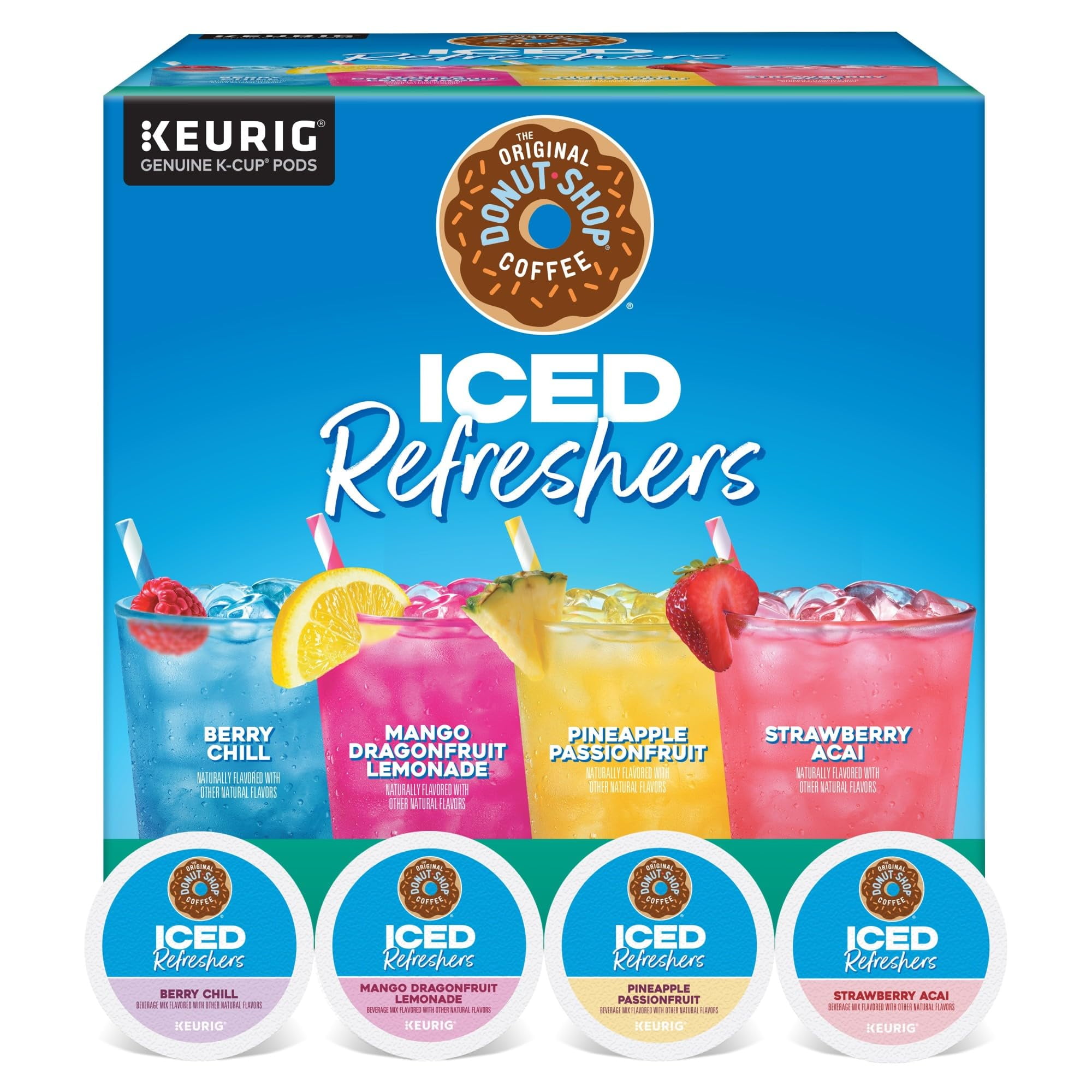 The Original Donut Shop, Iced Refreshers, Keurig Single Serve K-Cup Pod ...
