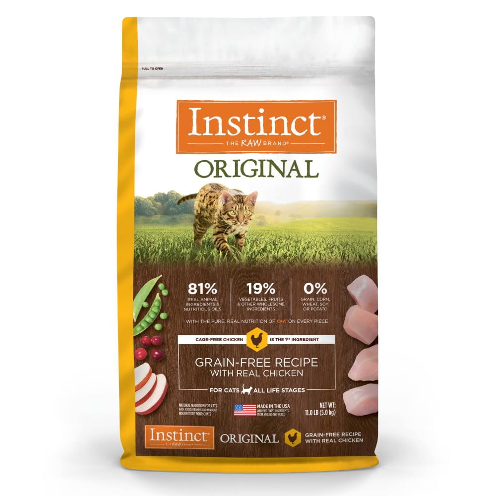 Original Dry Cat Food, Raw Coated Kibble, High Protein, Grain Free ...