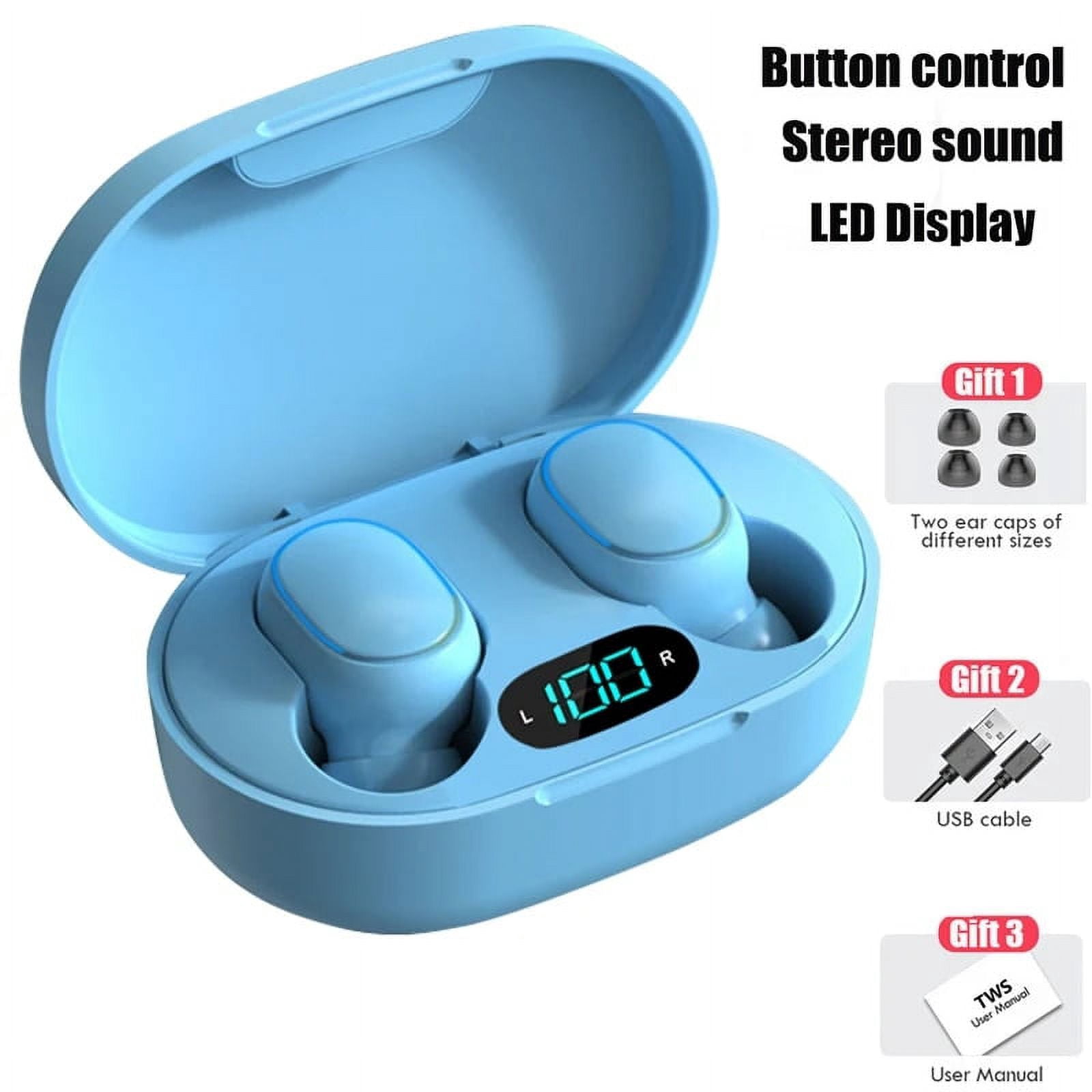 Original E7S Wireless Bluetooth Headset with Mic LED Display Earbuds ...