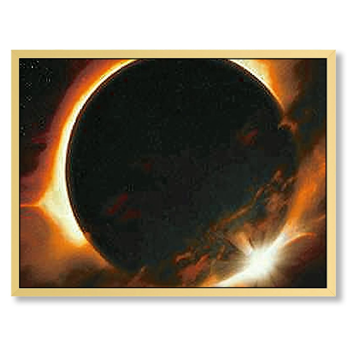 Original Eclipse of Moon Wall Art Canvas Painting Prints Hanging ...