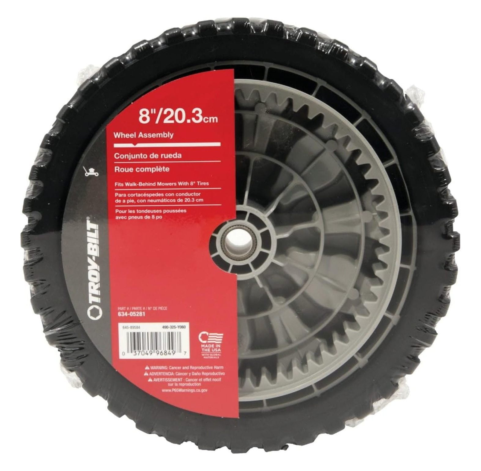 Original Equipment 8 in Drive Wheel Assembly for Most Walk-Behind ...